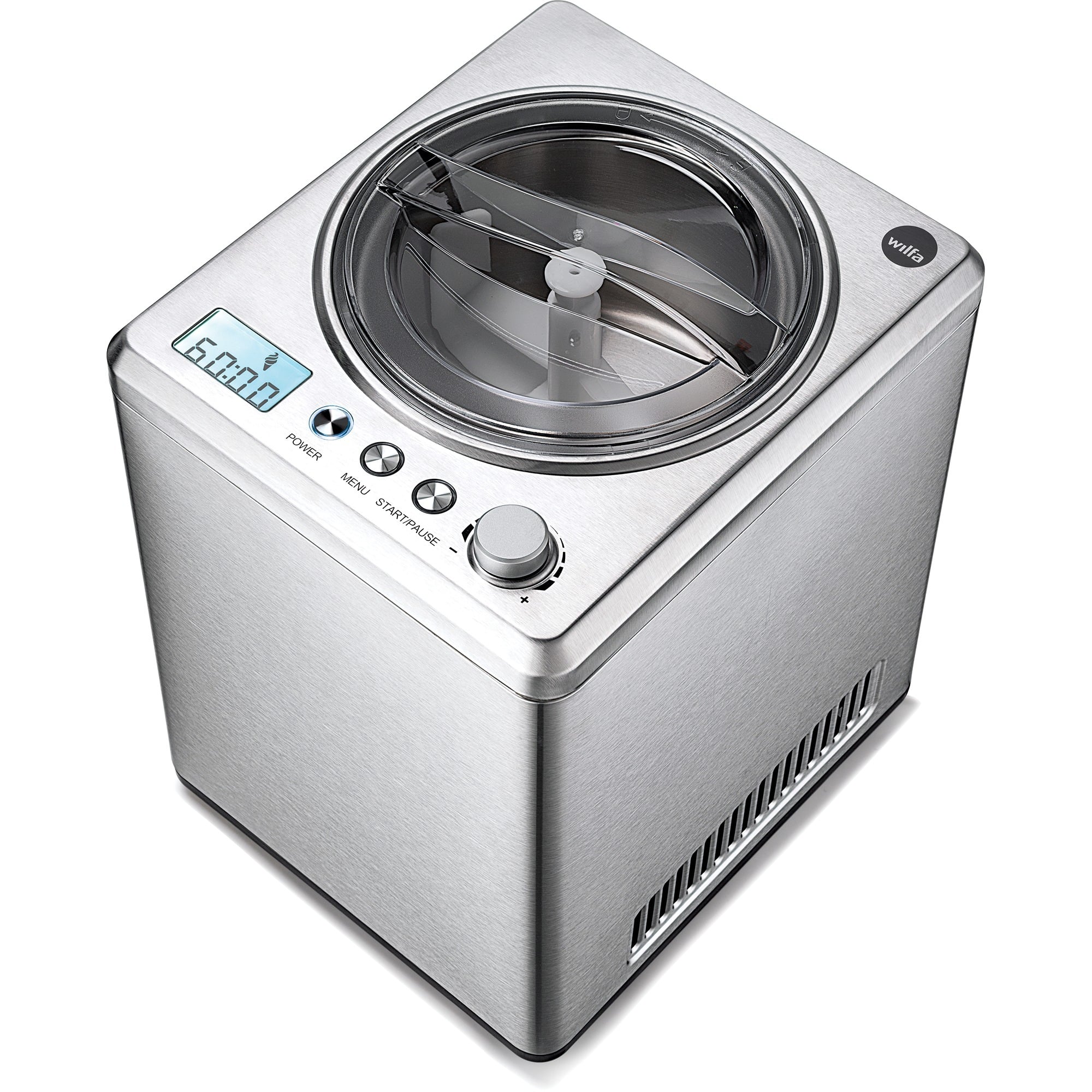 Wilfa Eismaschine VANILLA 2.5 silber, für 2.500ml Eiscreme, 250 Watt ...