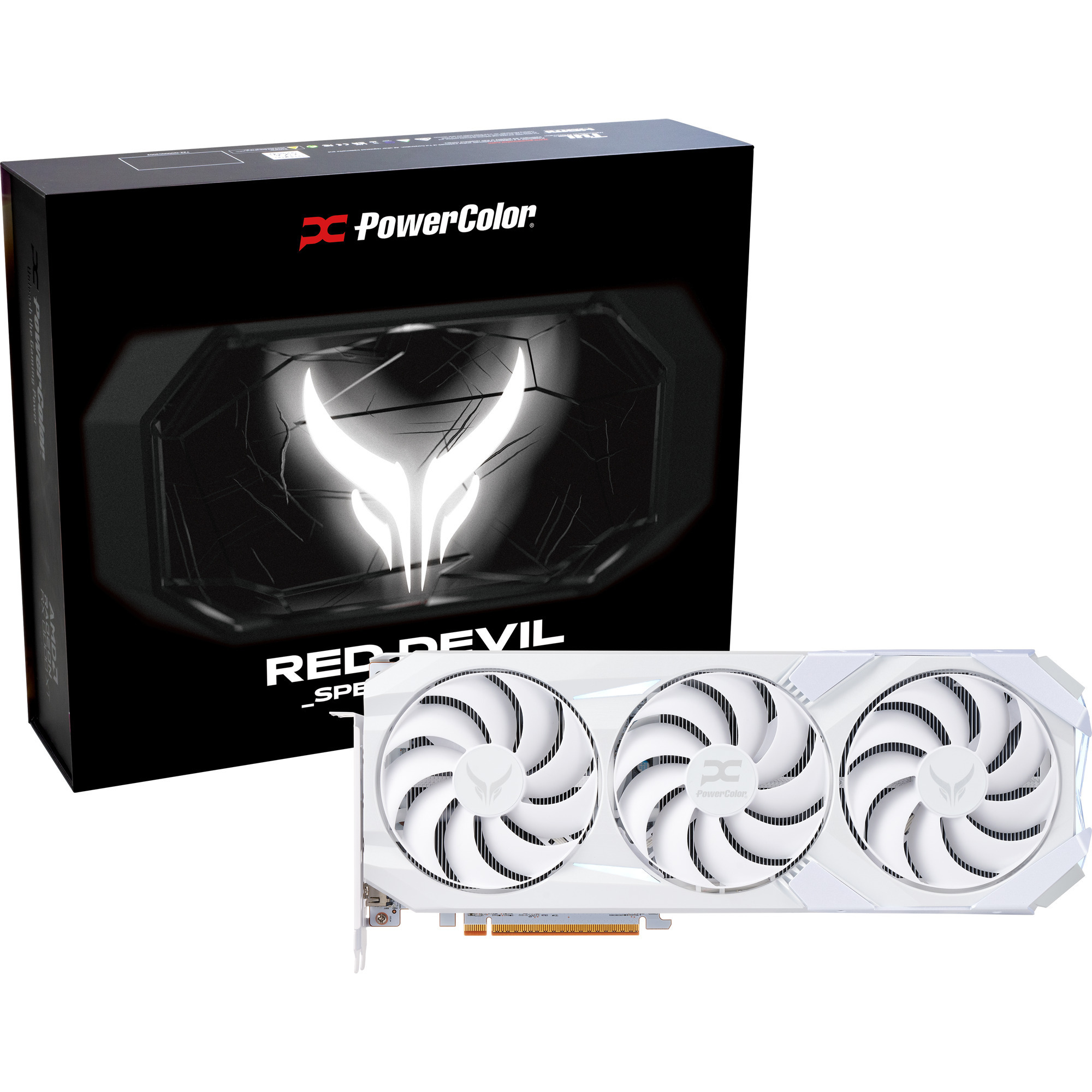 PowerColor Radeon RX 9070 XT Red Devil 16GB OC WHITE, Grafikkarte weiß ...