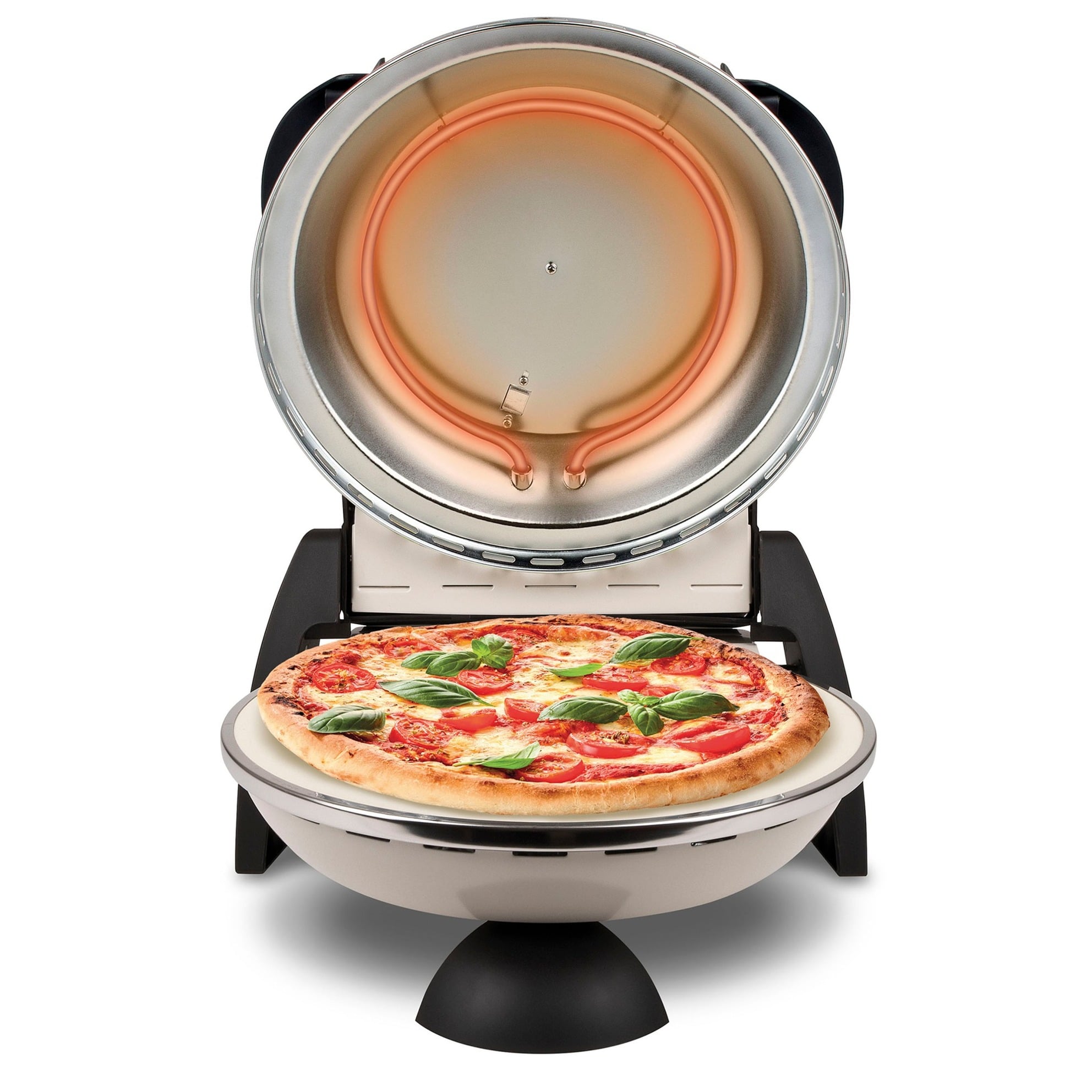G3 Ferrari Delizia Pizzaofen G1000617 creme, 1.200 Watt, für Pizza Ø 31cm