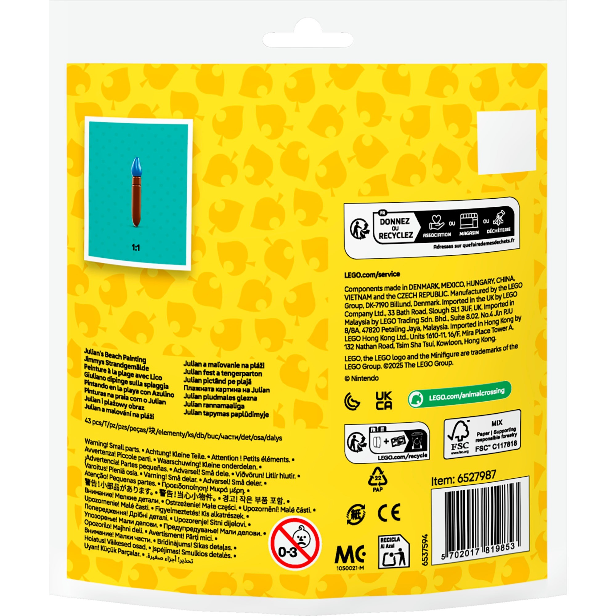 LEGO 30703 Animal Crossing Jimmys Strandgemälde, Konstruktionsspielzeug