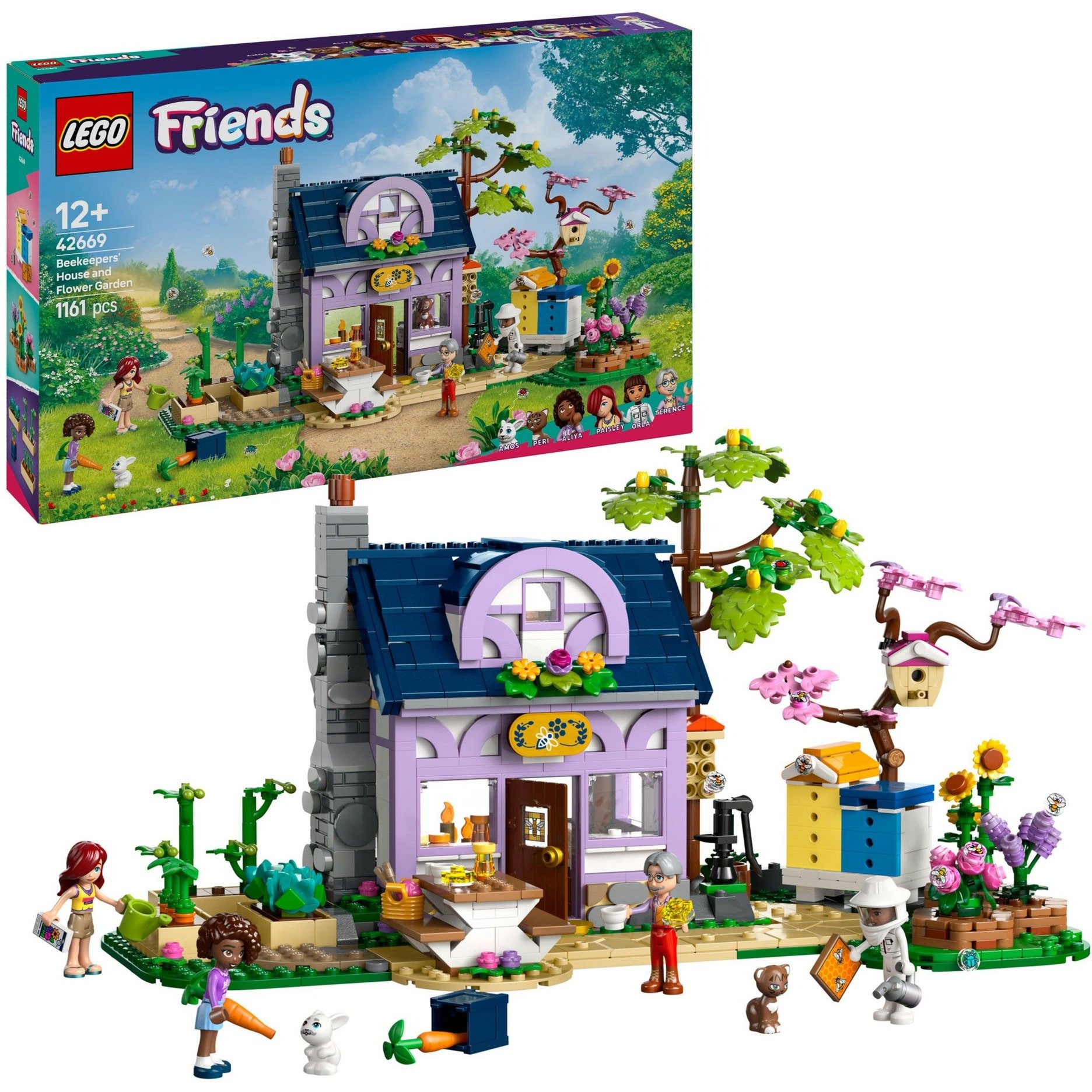 LEGO 42669 Friends Haus und Blumengarten der Imker, Konstruktionsspielzeug
