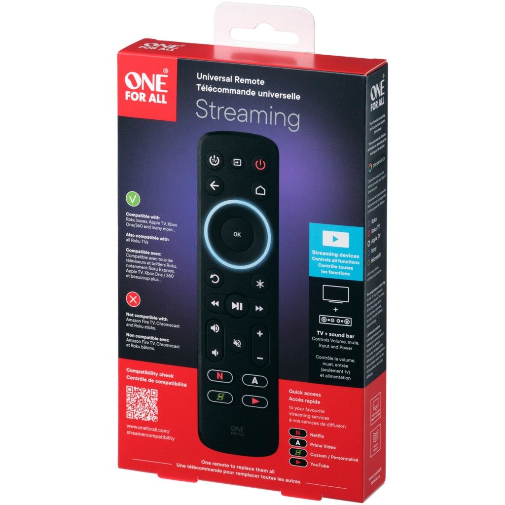 ONE FOR ALL Streamer Fernbedienung schwarz