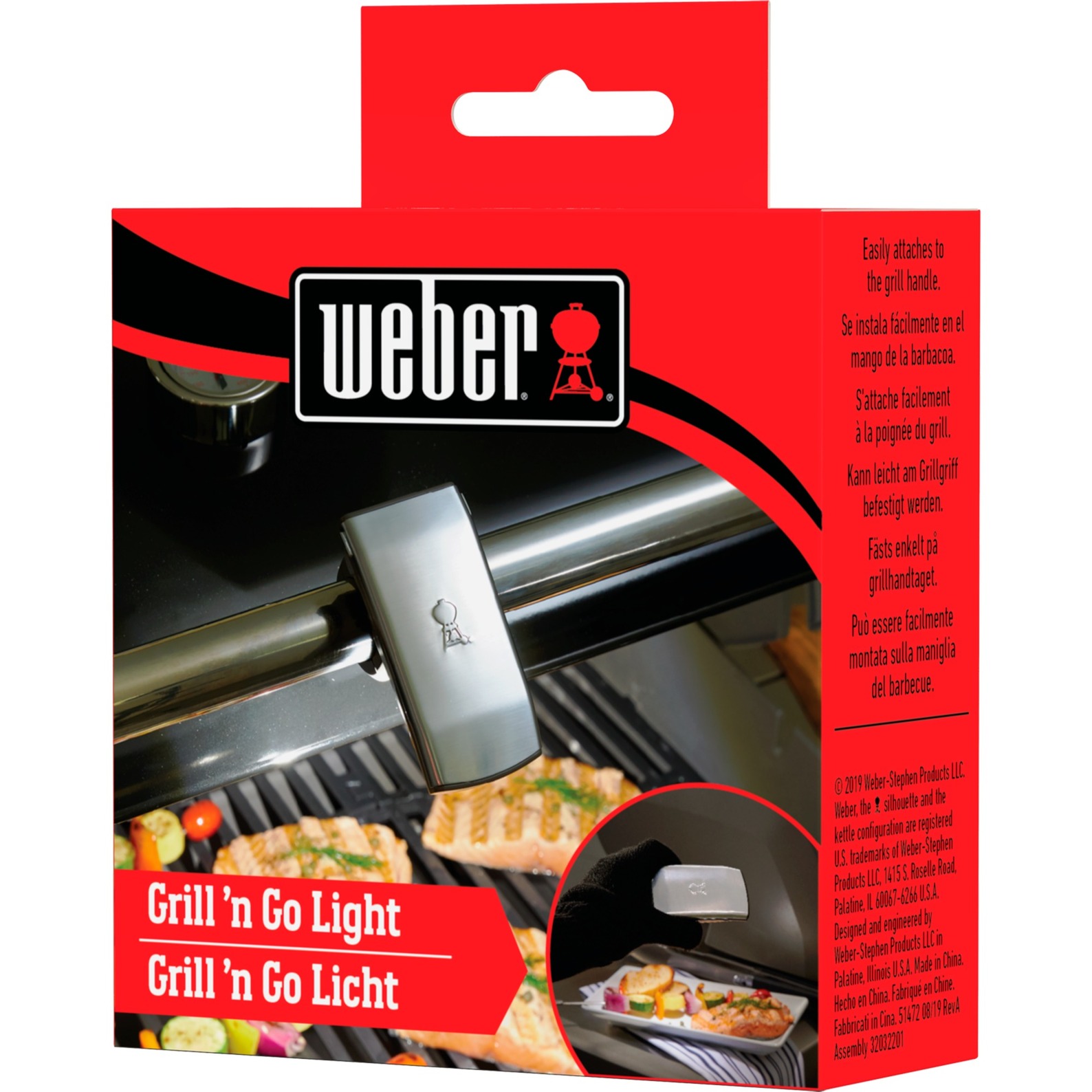 Weber Grifflicht 7662, LED-Leuchte für Gasgrills ab Serie Spirit