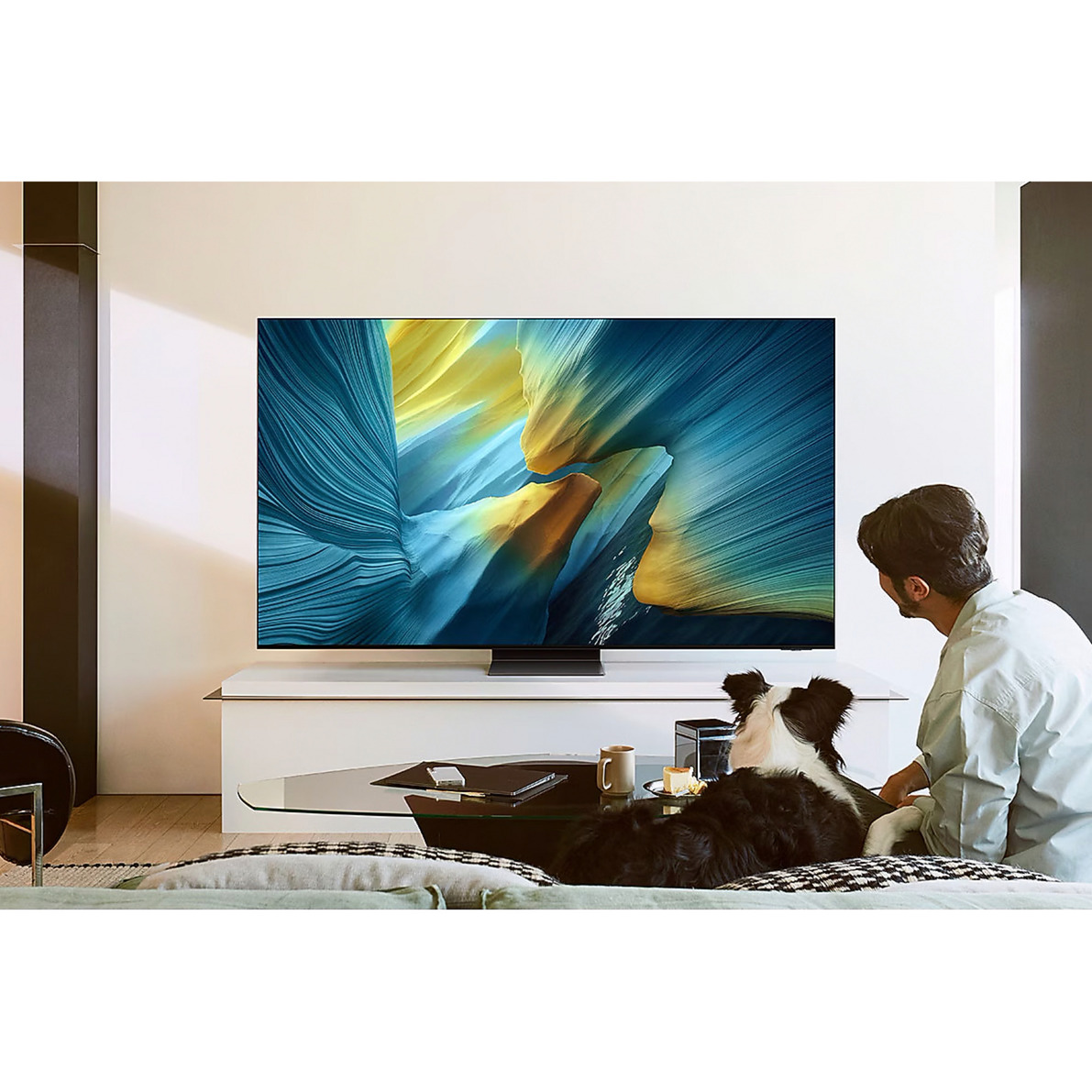 Samsung GQ83S95FAEXZG, OLED-Fernseher 209 cm (83 Zoll), schwarz/silber ...
