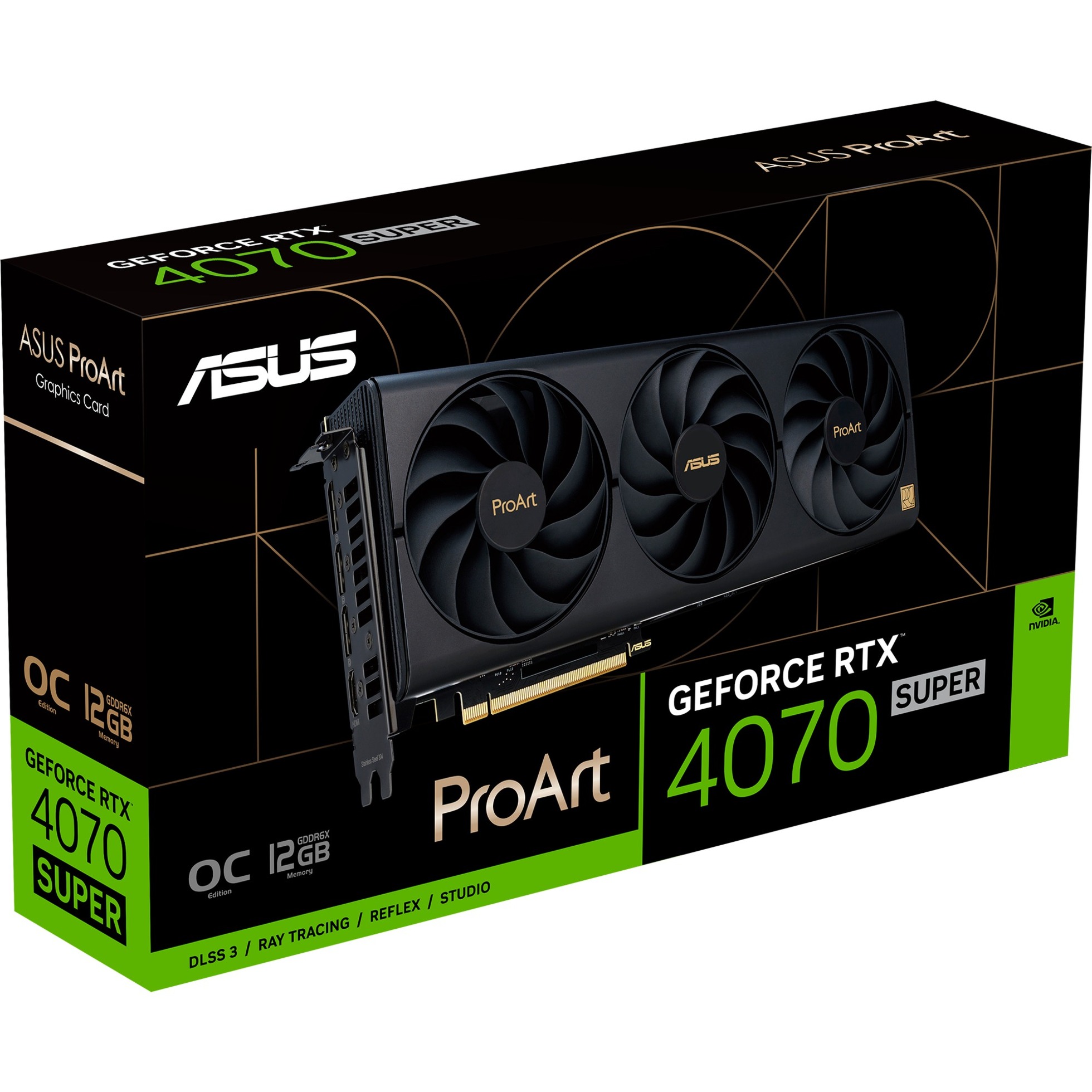 ASUS GeForce RTX 4070 SUPER PROART OC, Grafikkarte DLSS 3, 3x ...