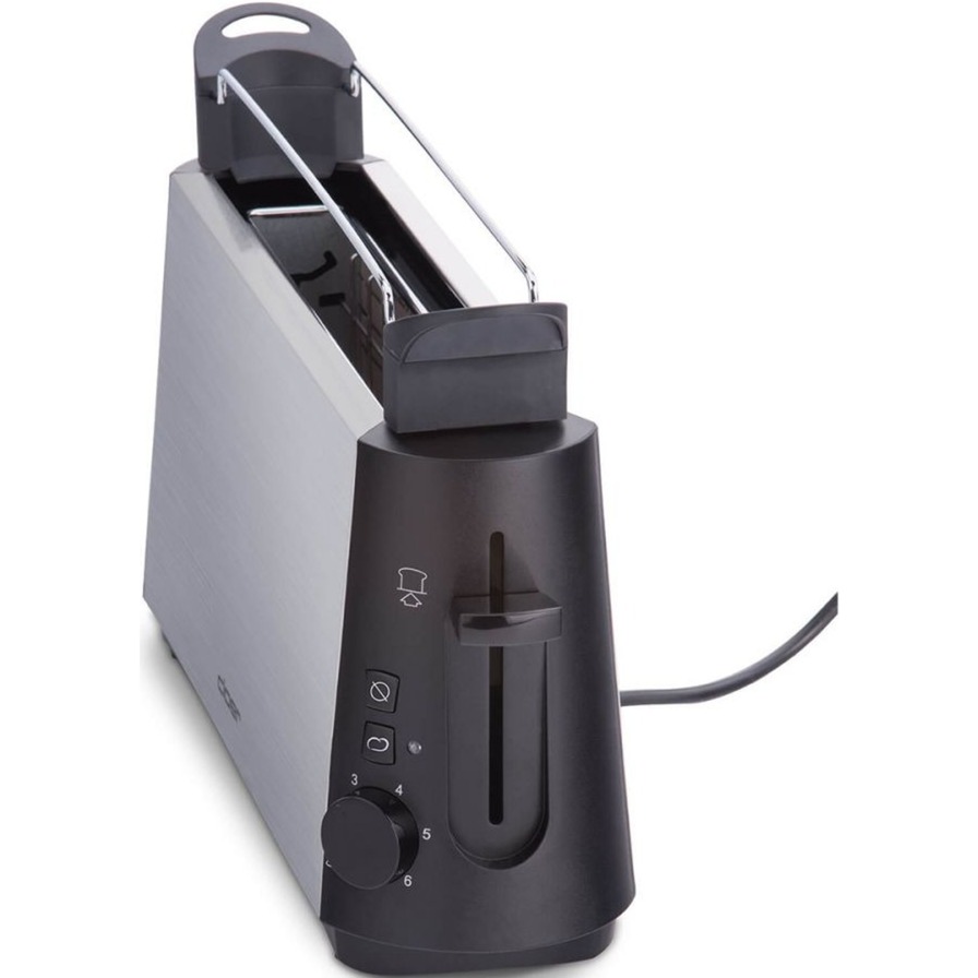 Cloer Langschlitz-Toaster 3810 edelstahl, 880 Watt, für 2 Scheiben Toast
