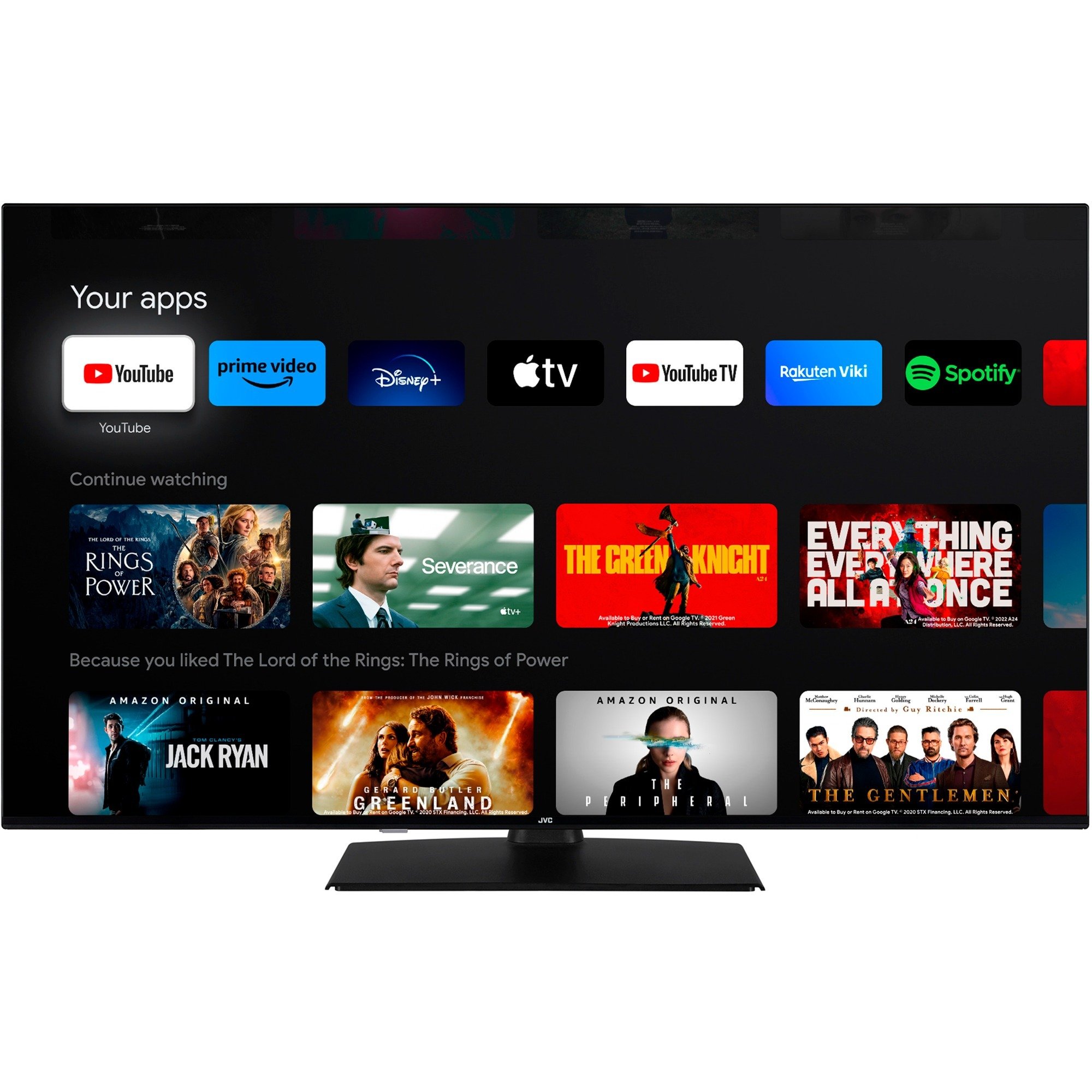 JVC LT-55VUQ3455, QLED-Fernseher 139 cm (55 Zoll), schwarz, UltraHD/4K ...