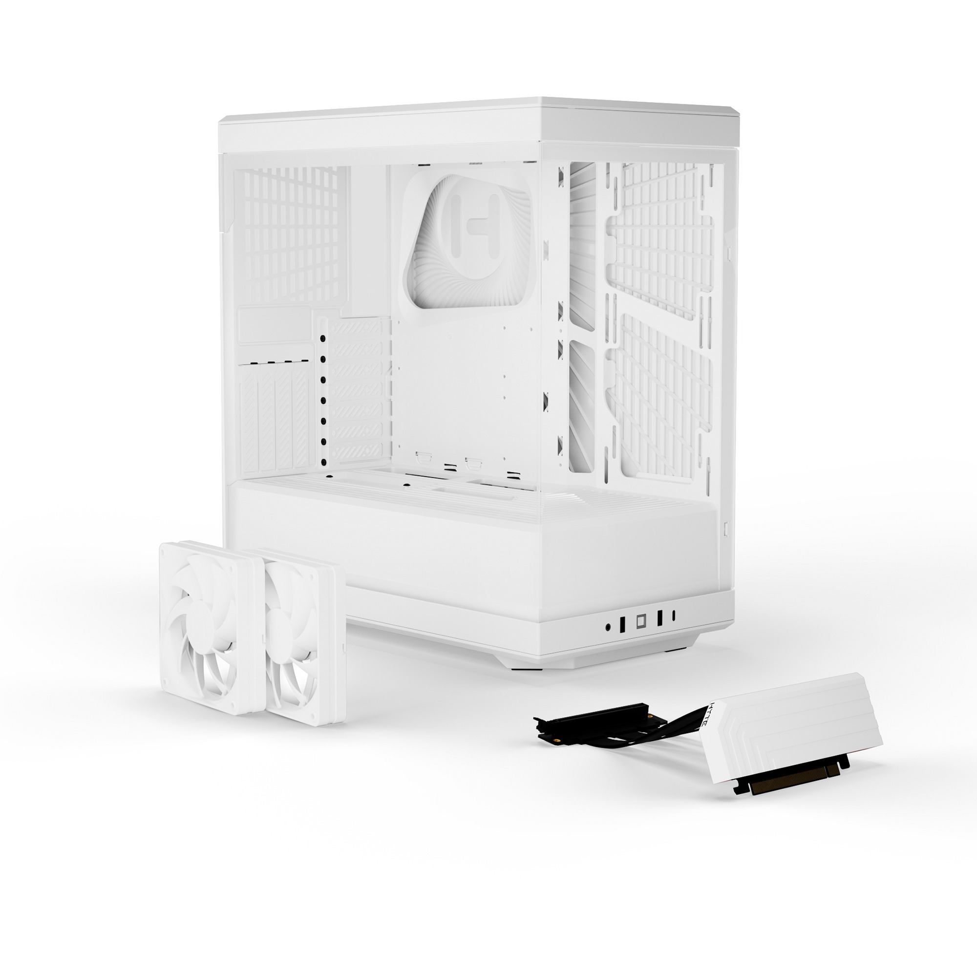 HYTE Y40 Snow White , Tower-Gehäuse weiß, Tempered Glass