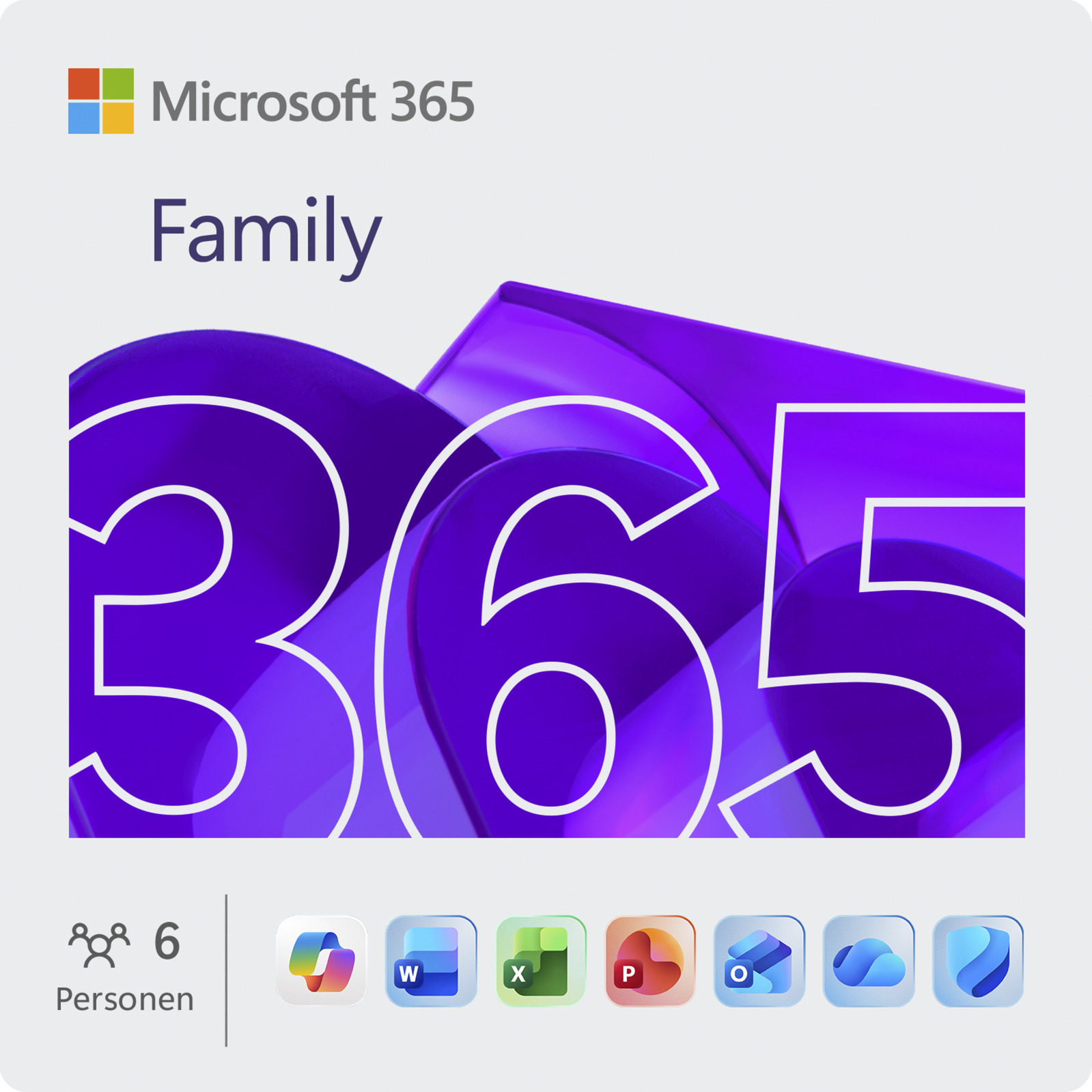 Microsoft Office M365 Family 6 User , Office-Software Deutsch, 1 Jahr ...