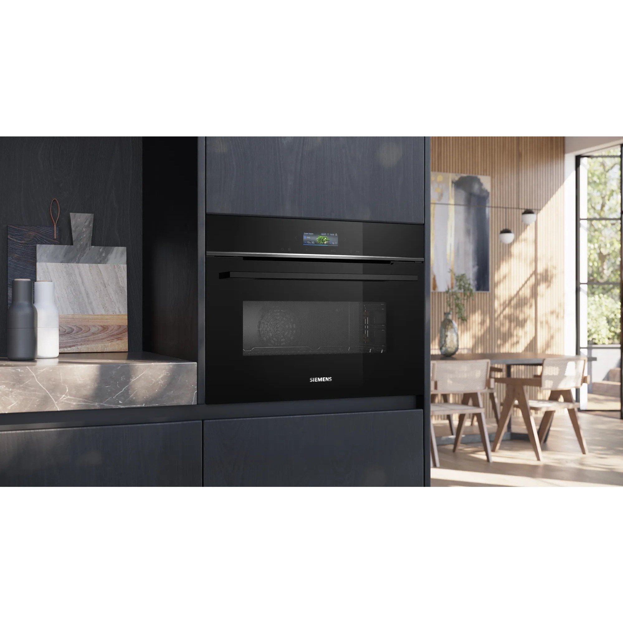 Siemens CM724G1B1 IQ700, Backofen schwarz/edelstahl, mit ...