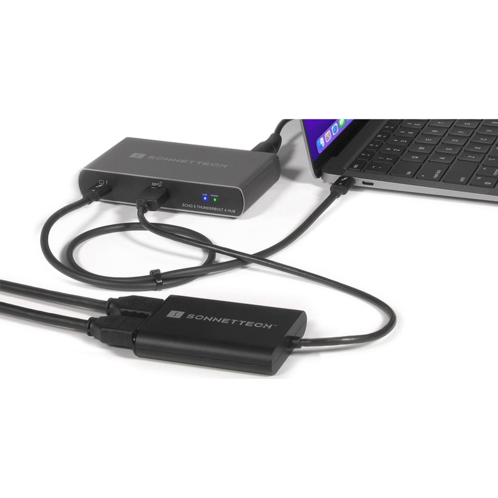 Sonnet USB DisplayLink Adapter, USB-A Stecker > Dual 4K HDMI schwarz ...