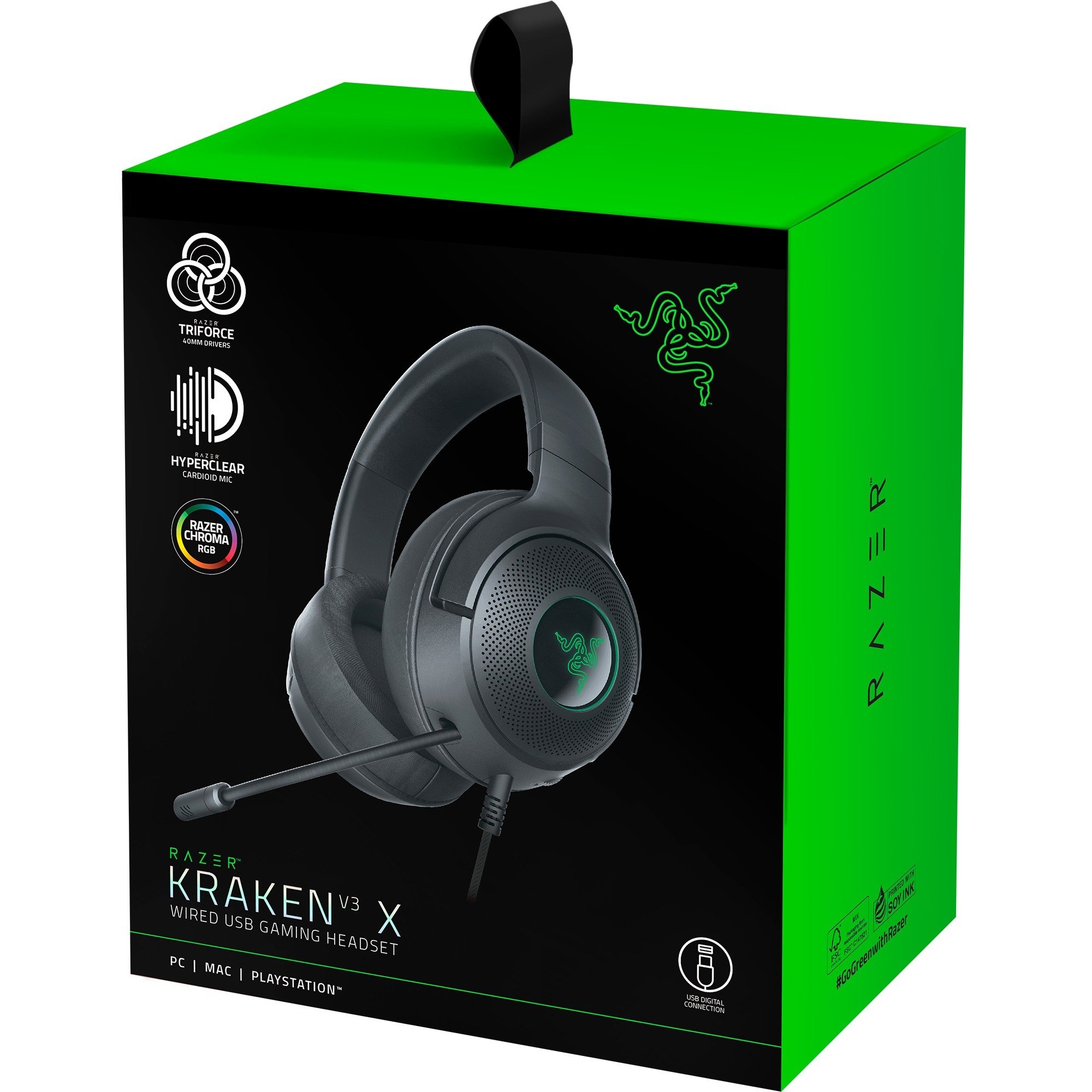 Razer Kraken V3 X, Gaming-Headset schwarz