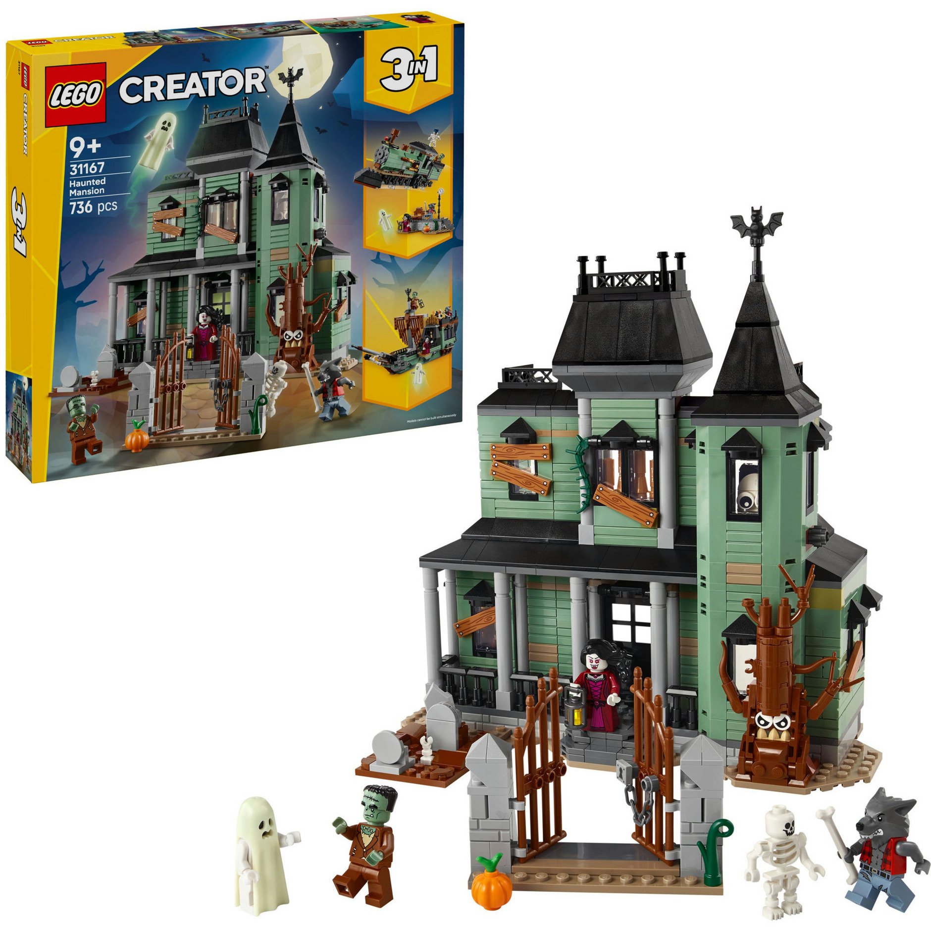 LEGO 31167 Creator 3-in-1 Geisterhaus, Konstruktionsspielzeug
