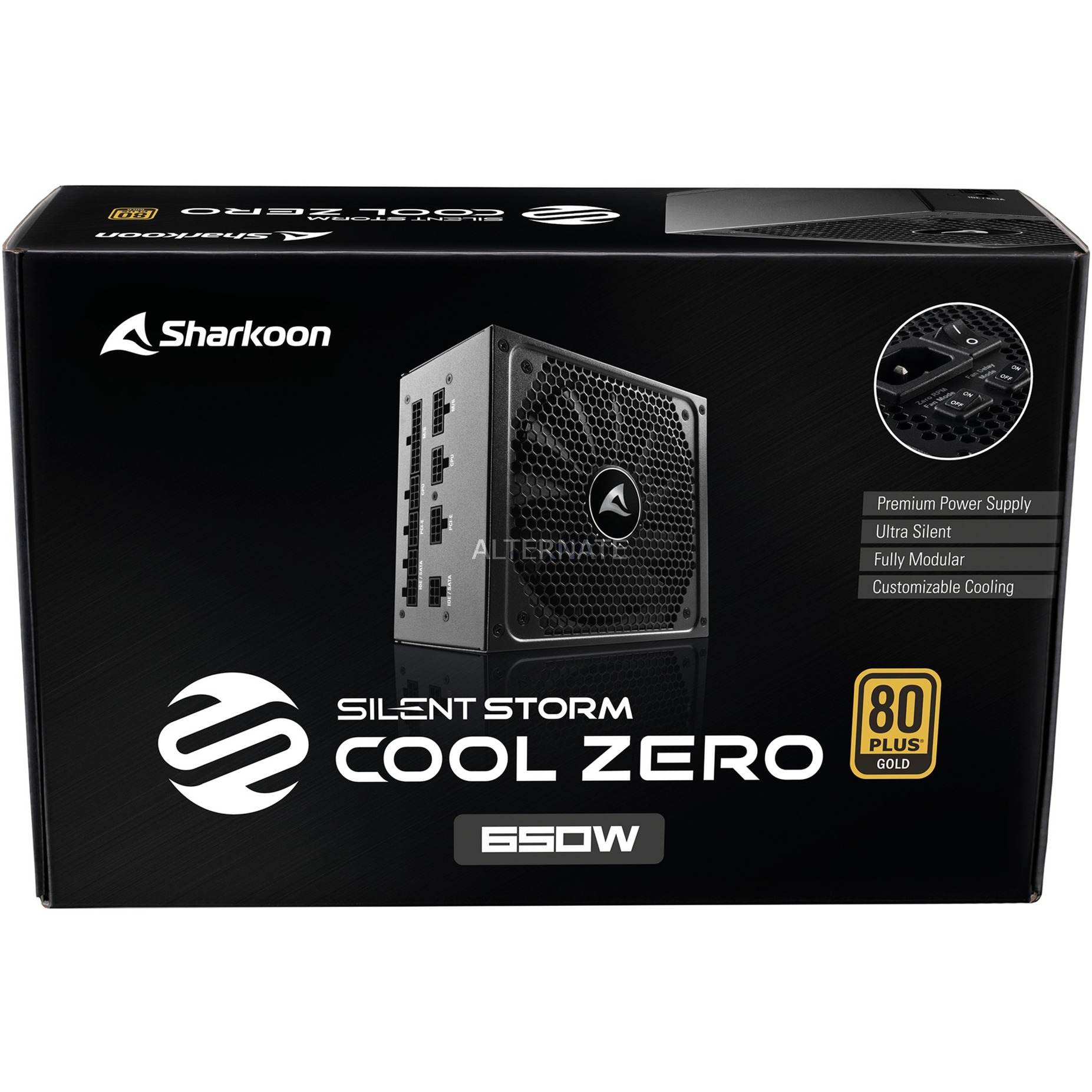 Sharkoon SilentStorm Cool Zero 650W, PC-Netzteil schwarz, 4x PCIe ...
