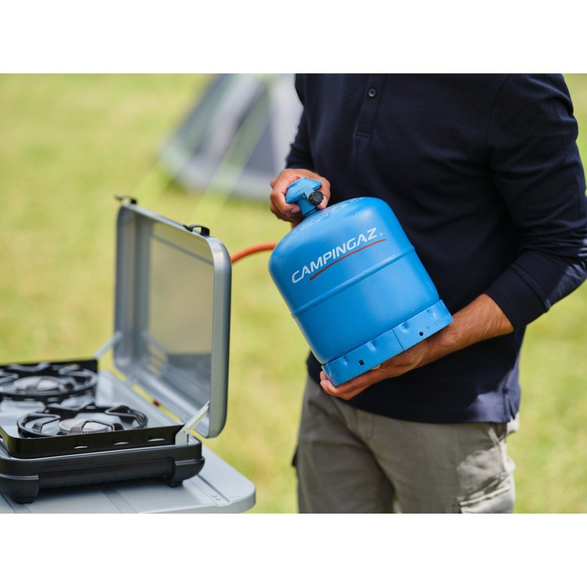 Campingaz Camping Kitchen 2 Maxi, Gaskocher grau, 2 Kochfelder 2x 1,8 ...