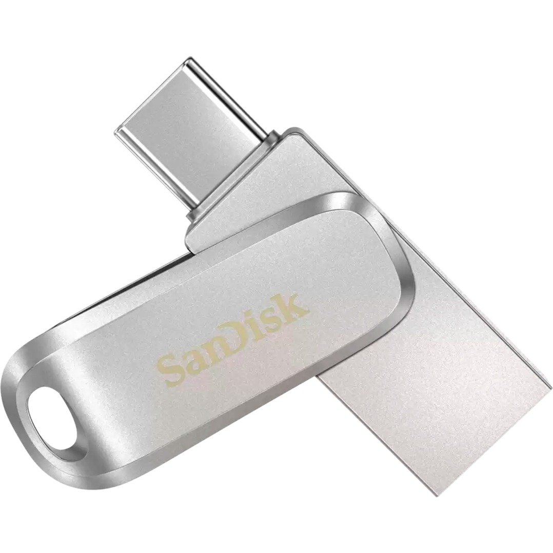 SanDisk Ultra Dual Drive Luxe 256 GB, USB-Stick silber, USB-A 3.2 Gen 1 ...