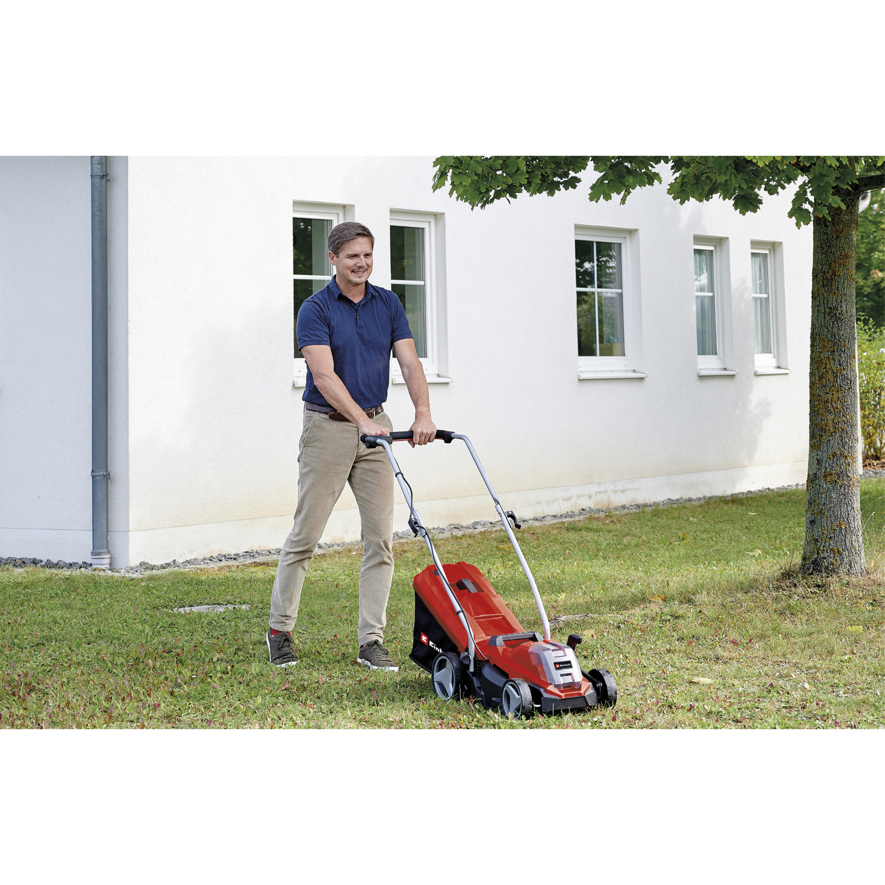 Einhell Akku-Rasenmäher GE-CM 18/33 Li-Solo, 18Volt rot/schwarz, ohne ...