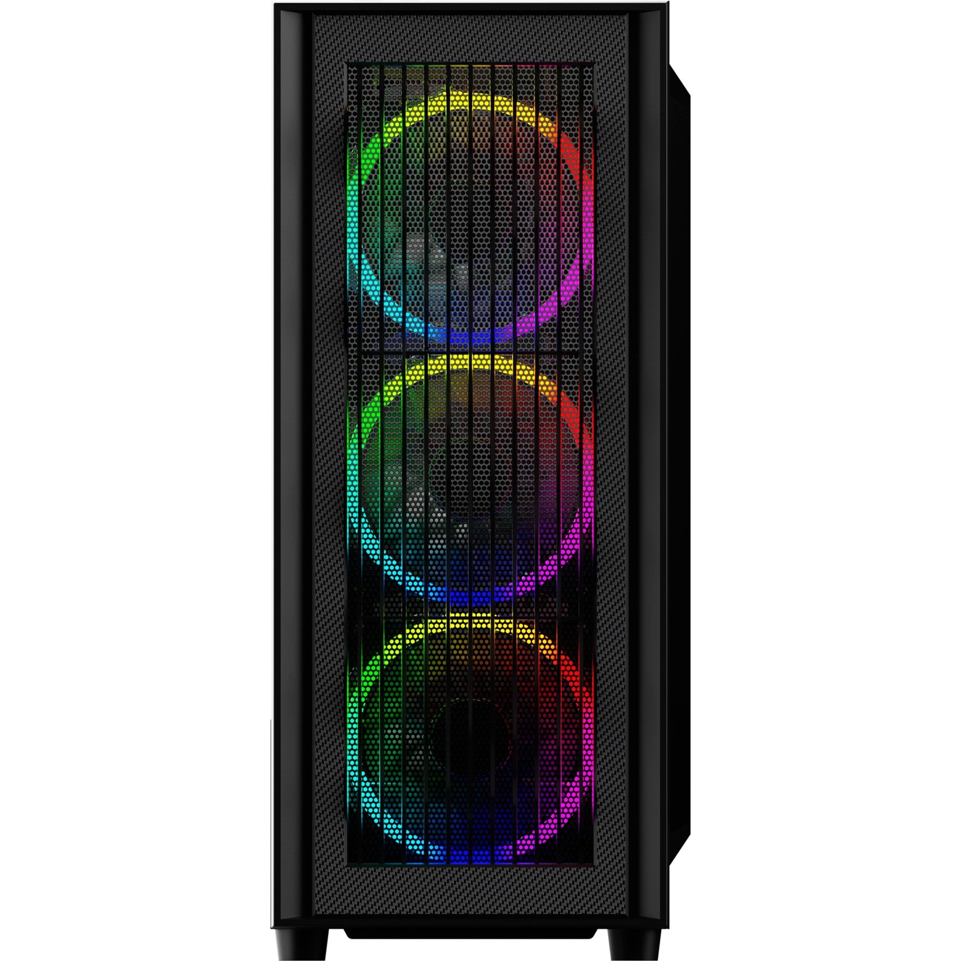Sharkoon RGB WAVE, Tower-Gehäuse schwarz, Seitenteil aus gehärtetem Glas