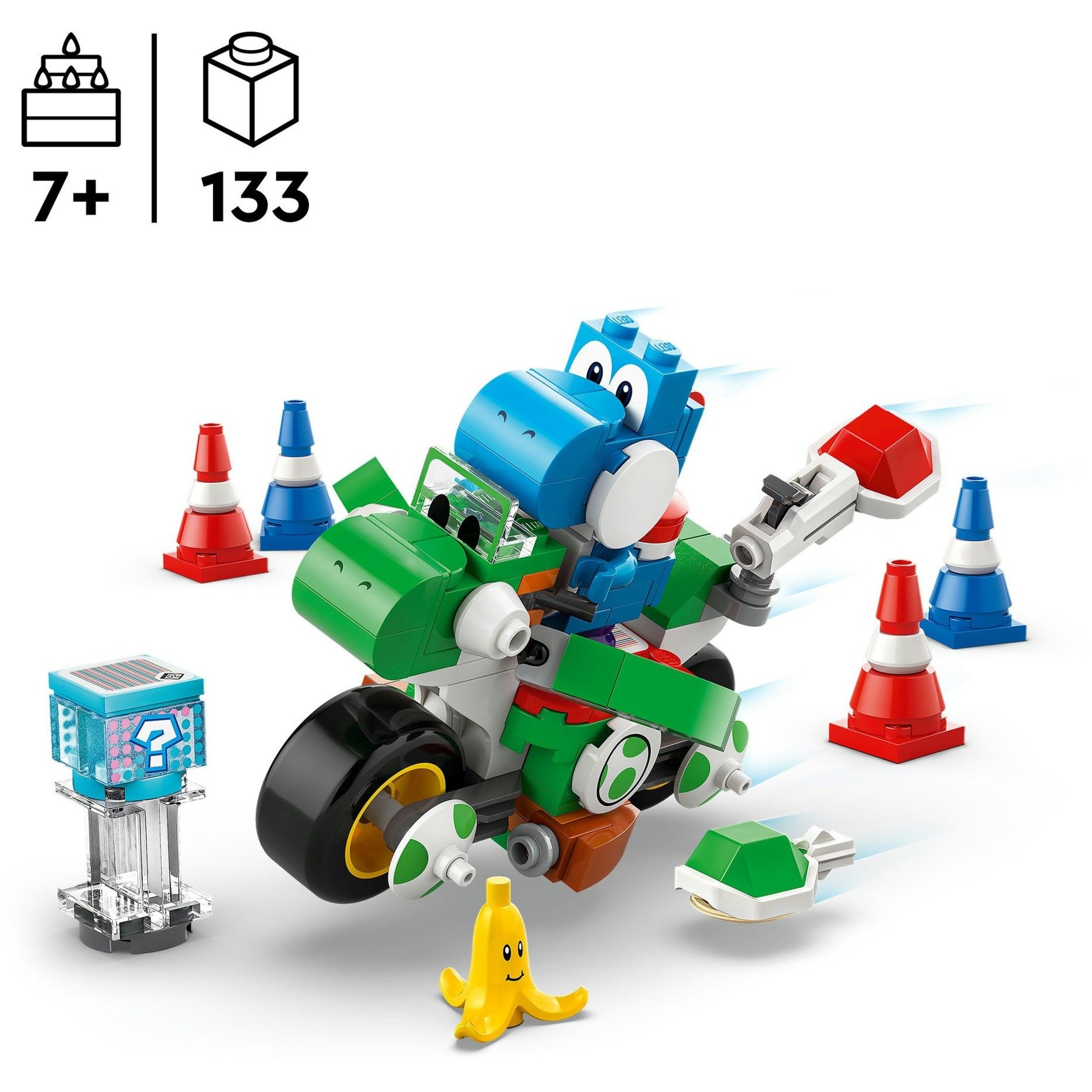 LEGO 72031 Super Mario - Mario Kart: Yoshi-Bike, Konstruktionsspielzeug
