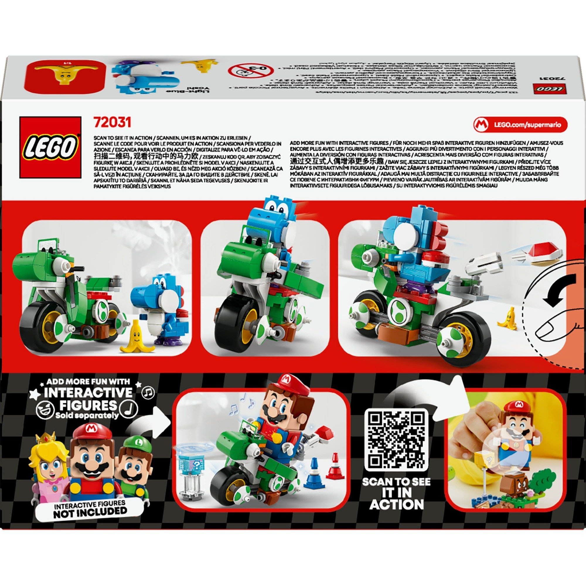 LEGO 72031 Super Mario - Mario Kart: Yoshi-Bike, Konstruktionsspielzeug