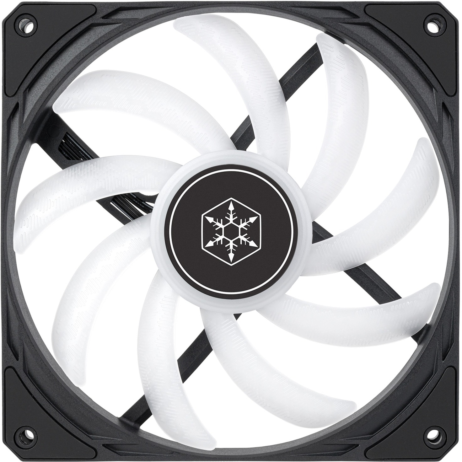 SilverStone Air Slimmer 140 ARGB, Gehäuselüfter schwarz, 140 mm