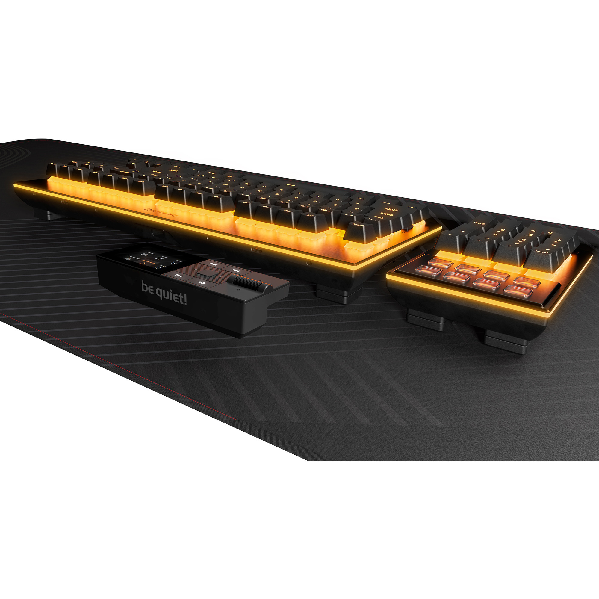be quiet! Dark Mount Silent Linear, Gaming-Tastatur schwarz, DE-Layout ...