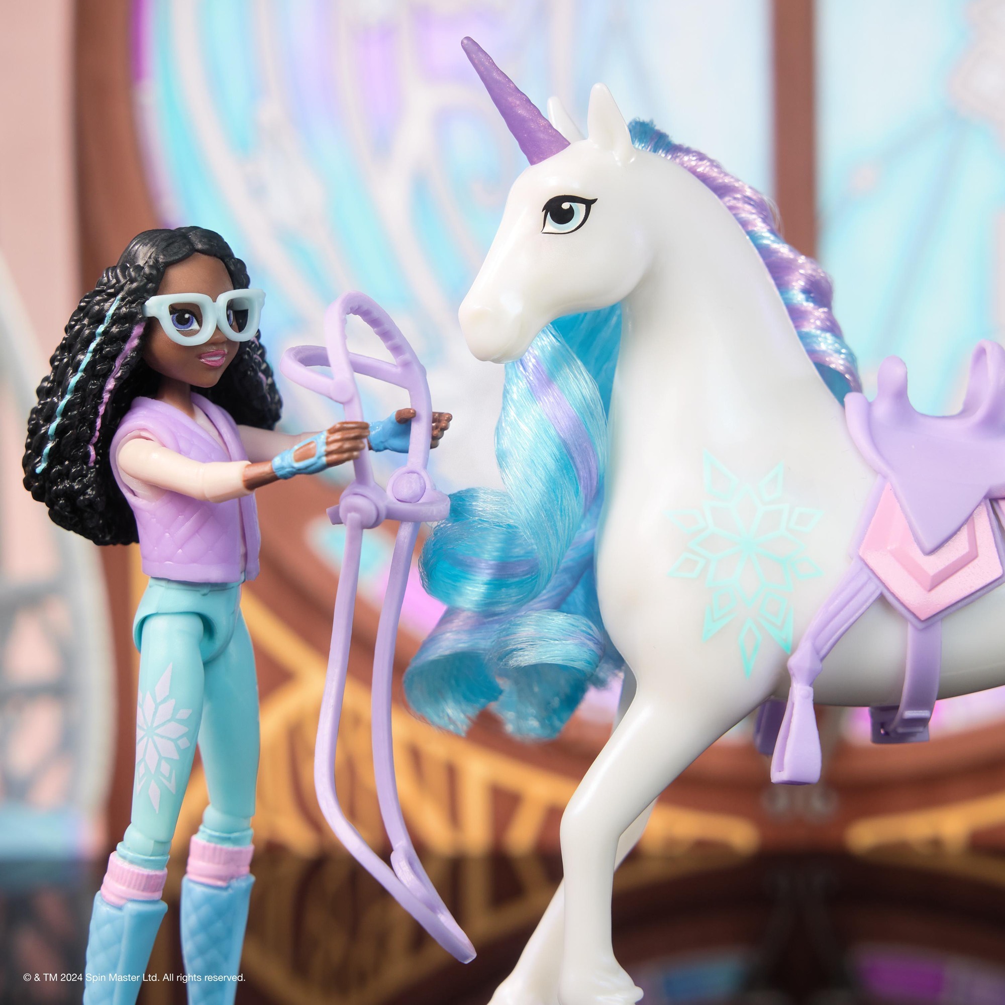 Spin Master Unicorn Academy - Layla und Einhorn Glacier Set, Spielfigur
