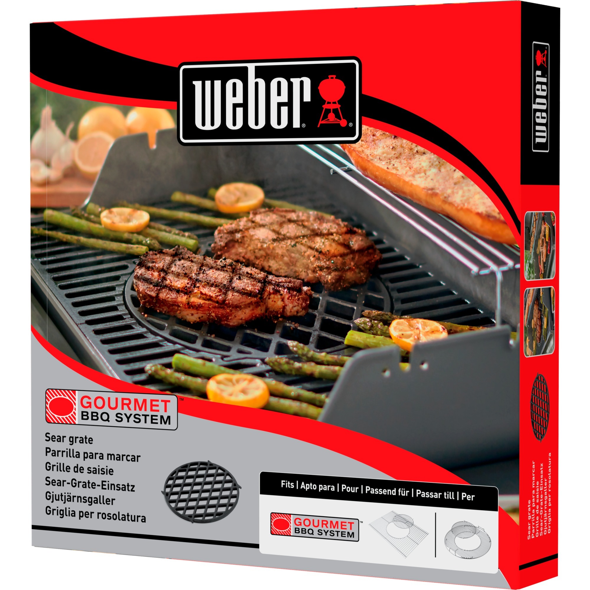 Weber Gourmet BBQ System Sear Grate 8834, Grillrost schwarz, zum ...
