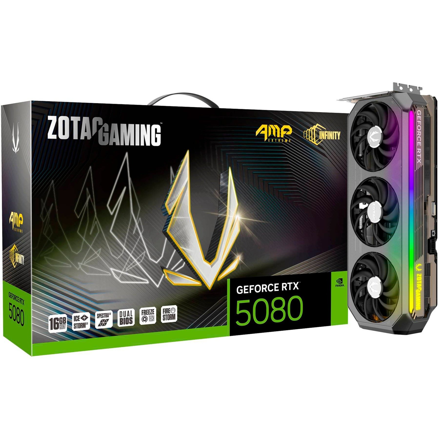 ZOTAC GeForce RTX 5080 AMP Extreme INFINITY, Grafikkarte DLSS 4, 3x ...