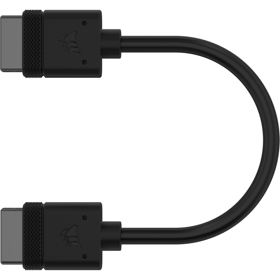 Corsair iCUE LINK Kabel, 100mm, gerade schwarz, 2 Stück