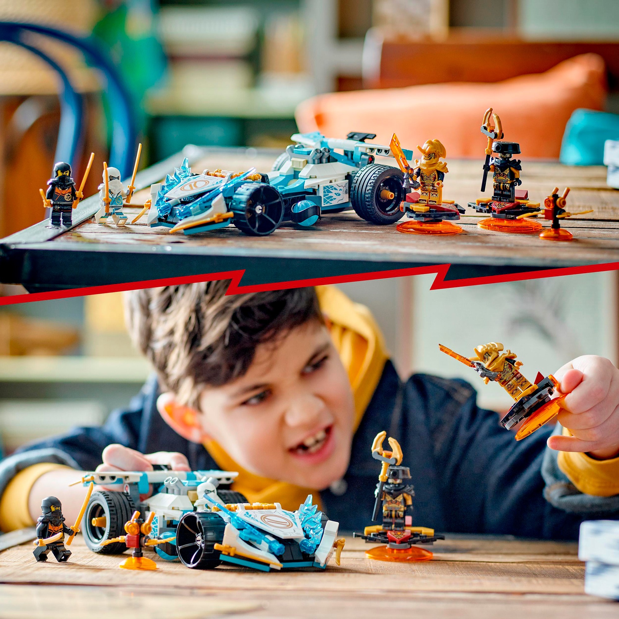 LEGO 71791 Ninjago Zanes Drachenpower-Spinjitzu-Rennwagen ...