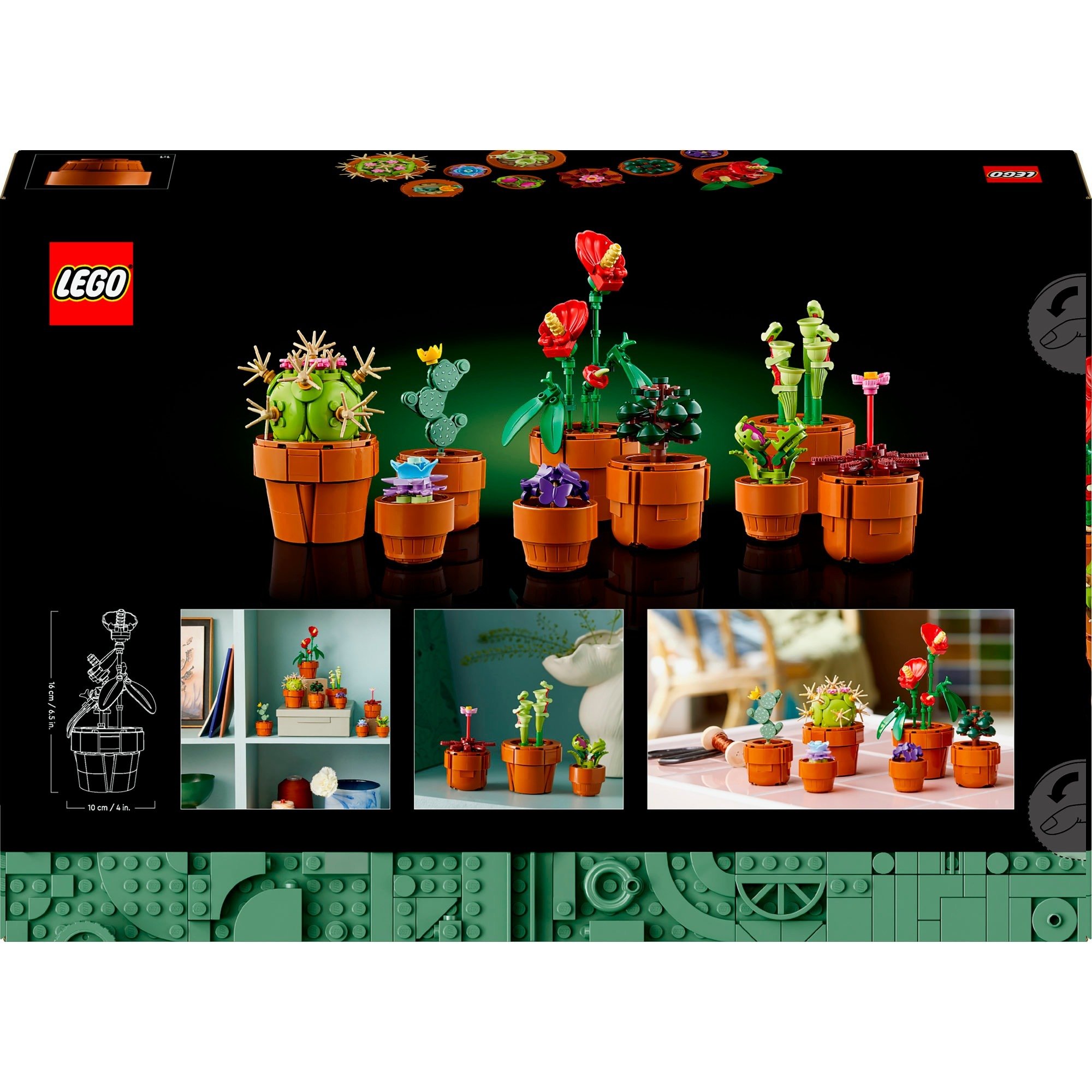 LEGO 10329 Botanical Collection Mini Pflanzen, Konstruktionsspielzeug
