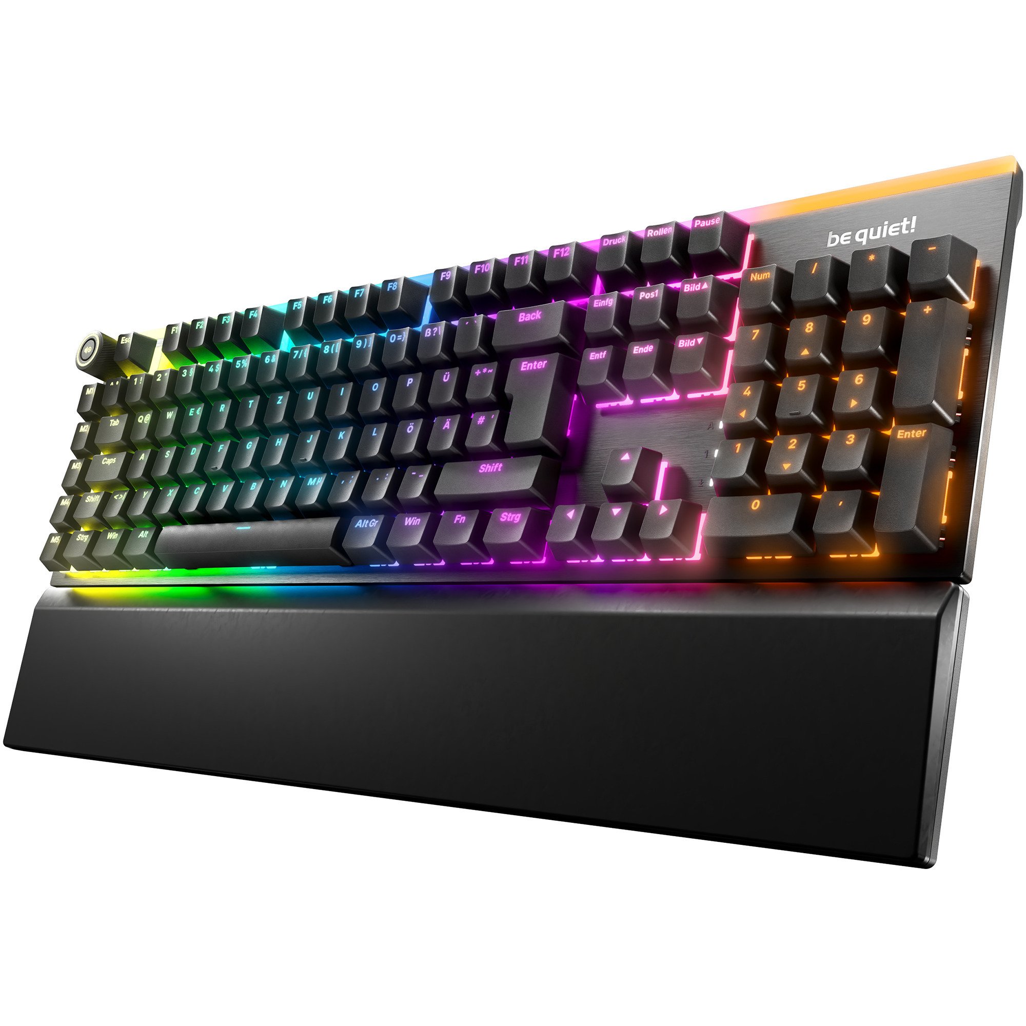 be quiet! Light Mount Silent Linear, Gaming-Tastatur schwarz, DE-Layout, be quiet! Silent Linear