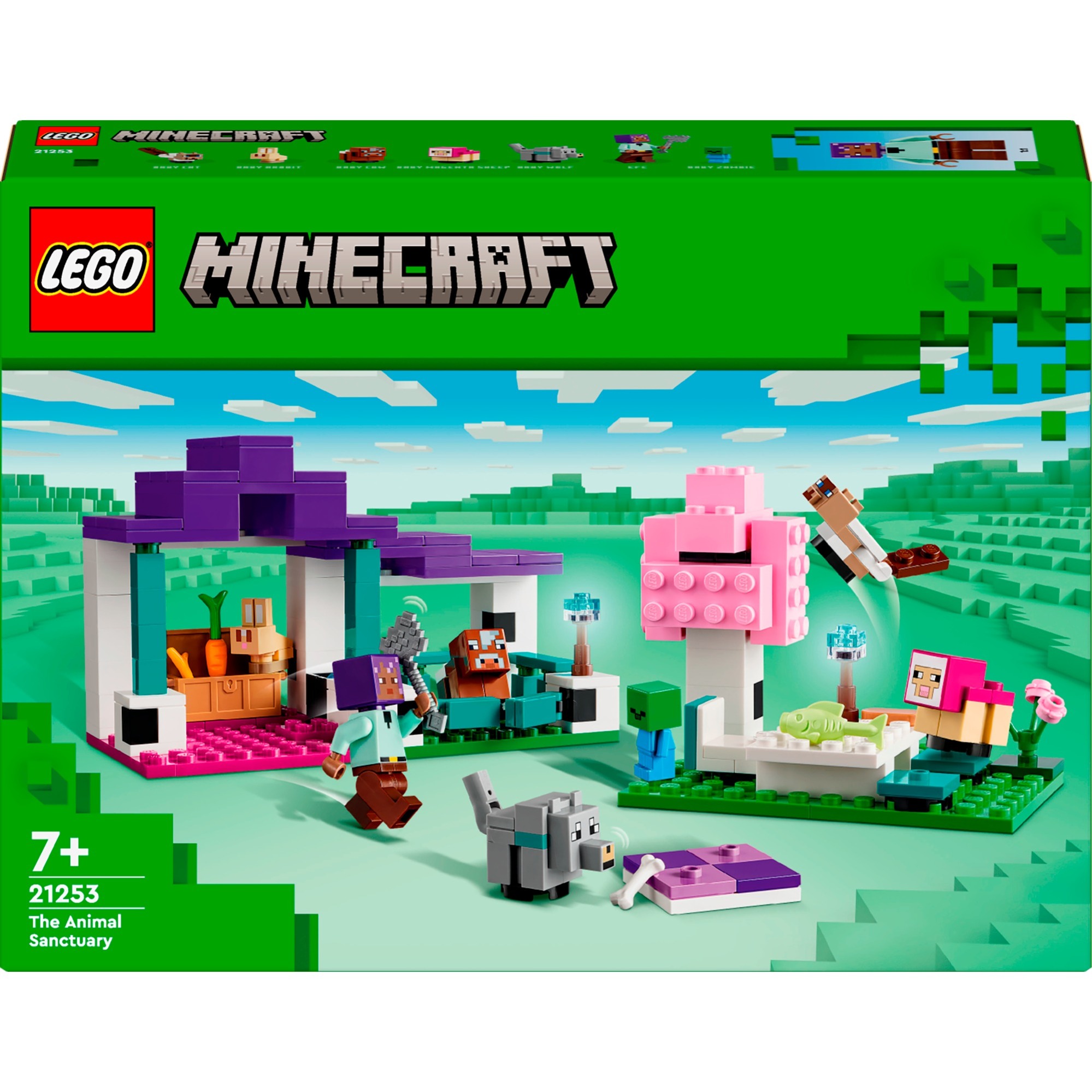 LEGO 21253 Minecraft Das Tierheim, Konstruktionsspielzeug