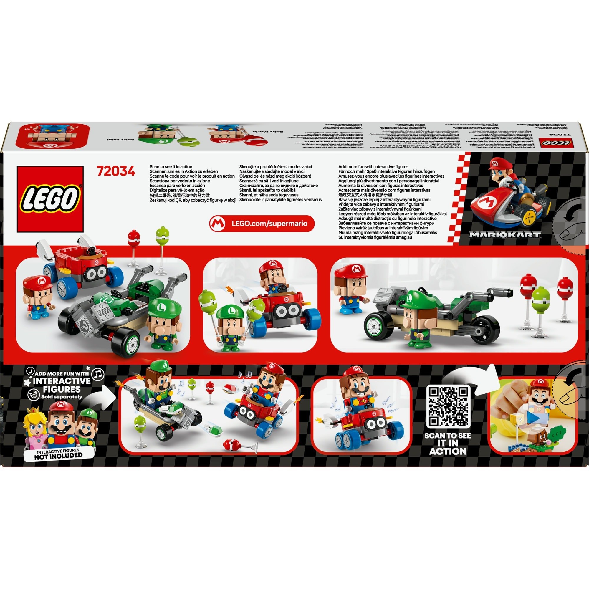 LEGO 72034 Super Mario - Mario Kart: Baby Mario vs. Baby Luigi ...