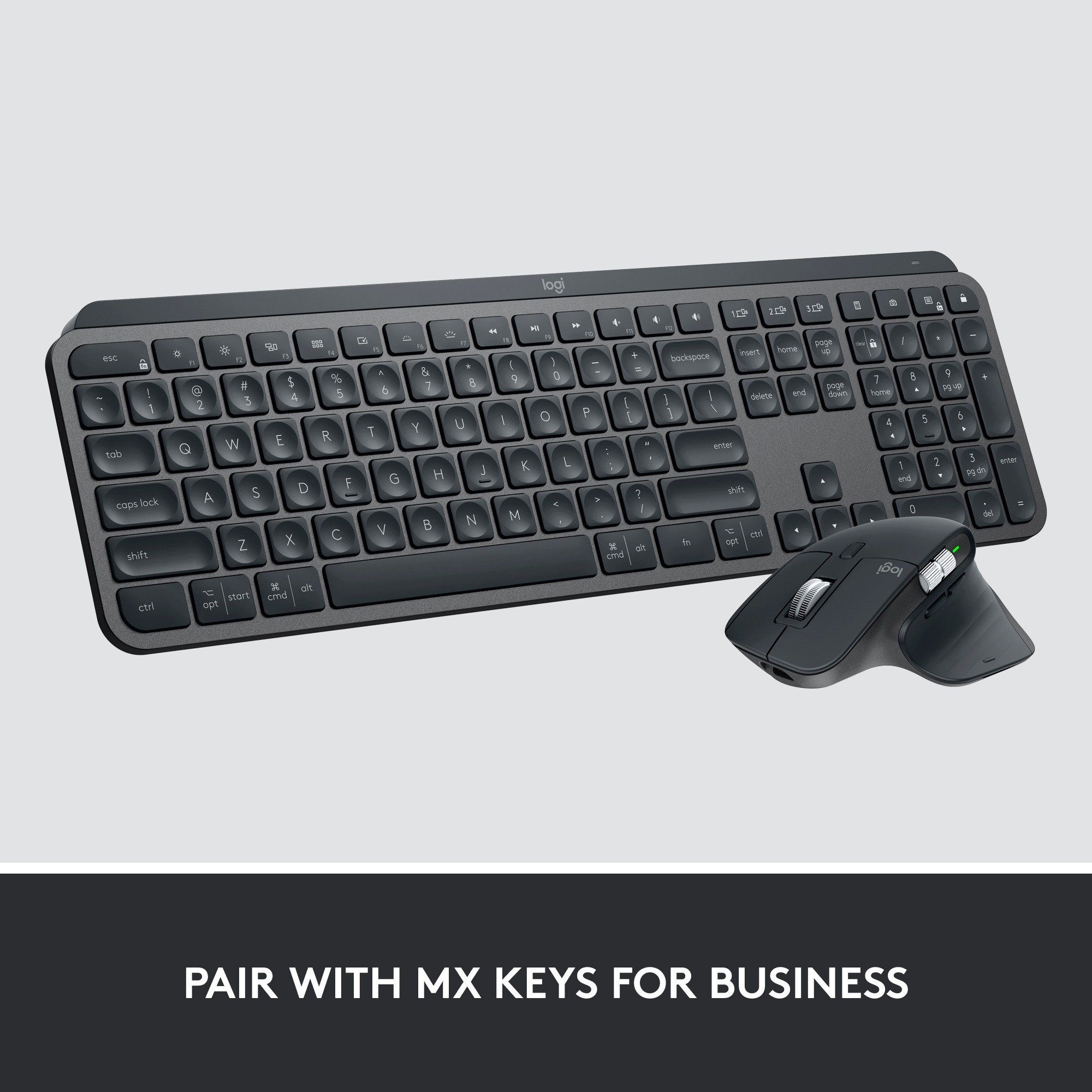 Logitech MX Master 3S for Business, Maus graphit, 7 Tasten, Logi Bolt ...