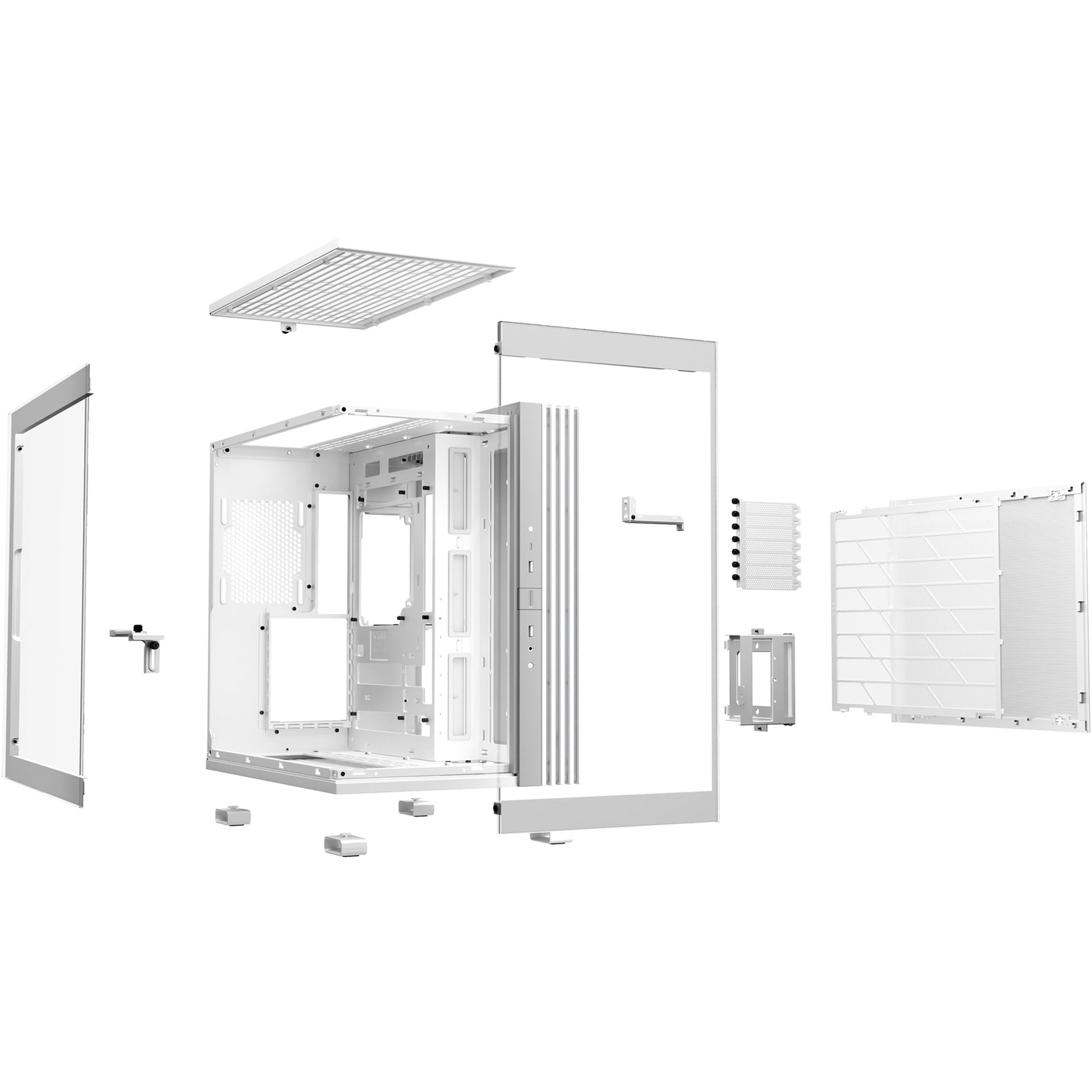be quiet! Light Base 600 DX , Tower-Gehäuse weiß, Tempered Glass x 2