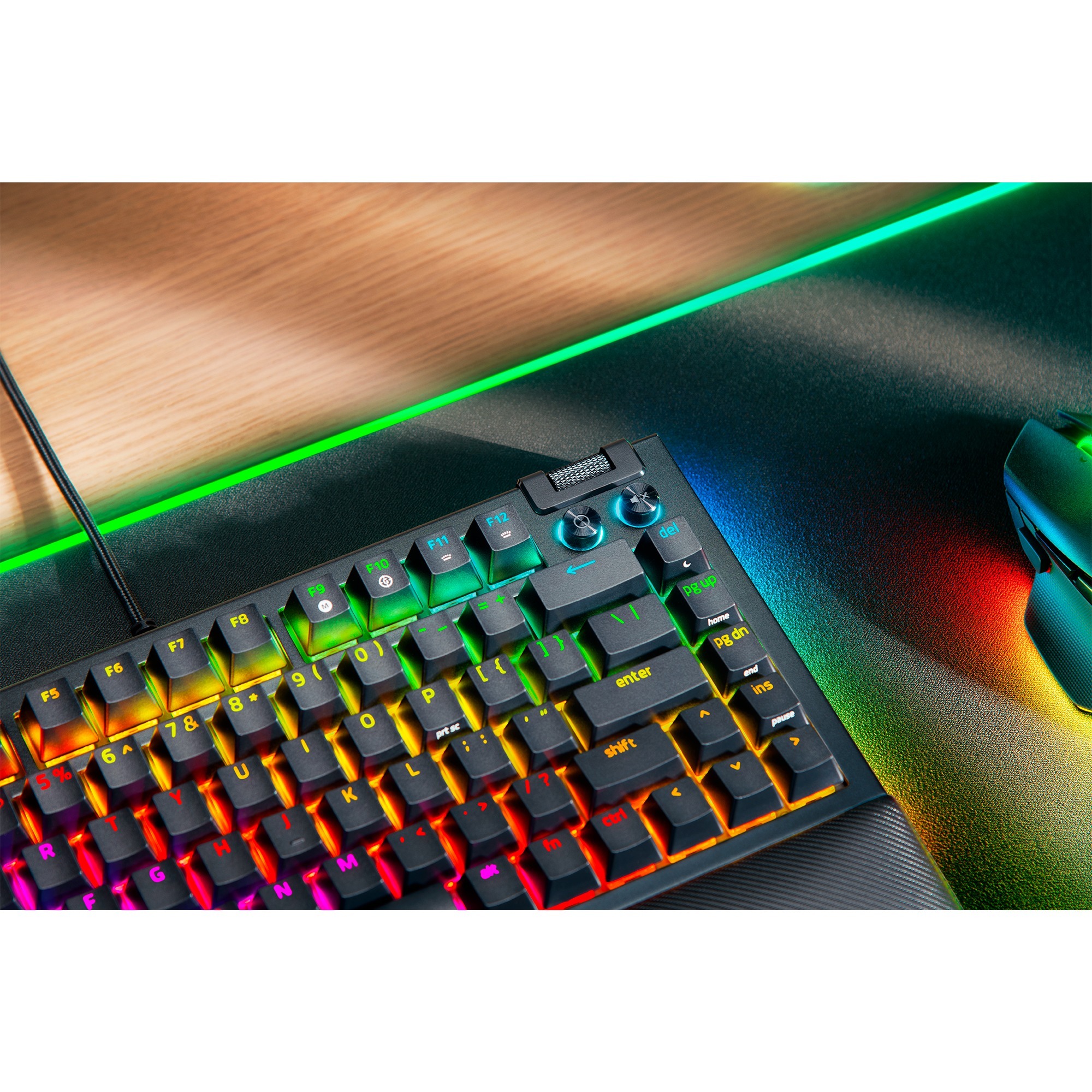 Razer BlackWidow V4 75%, Gaming-Tastatur schwarz, US-International ...
