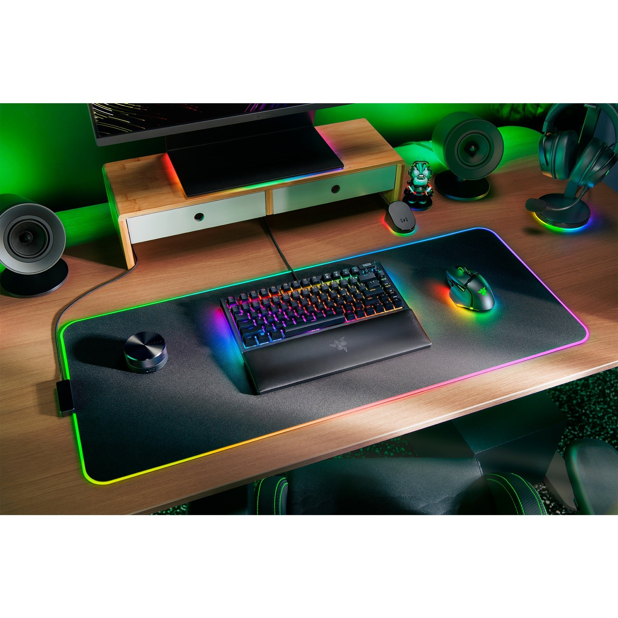 Razer BlackWidow V4 75%, Gaming-Tastatur schwarz, US-International ...
