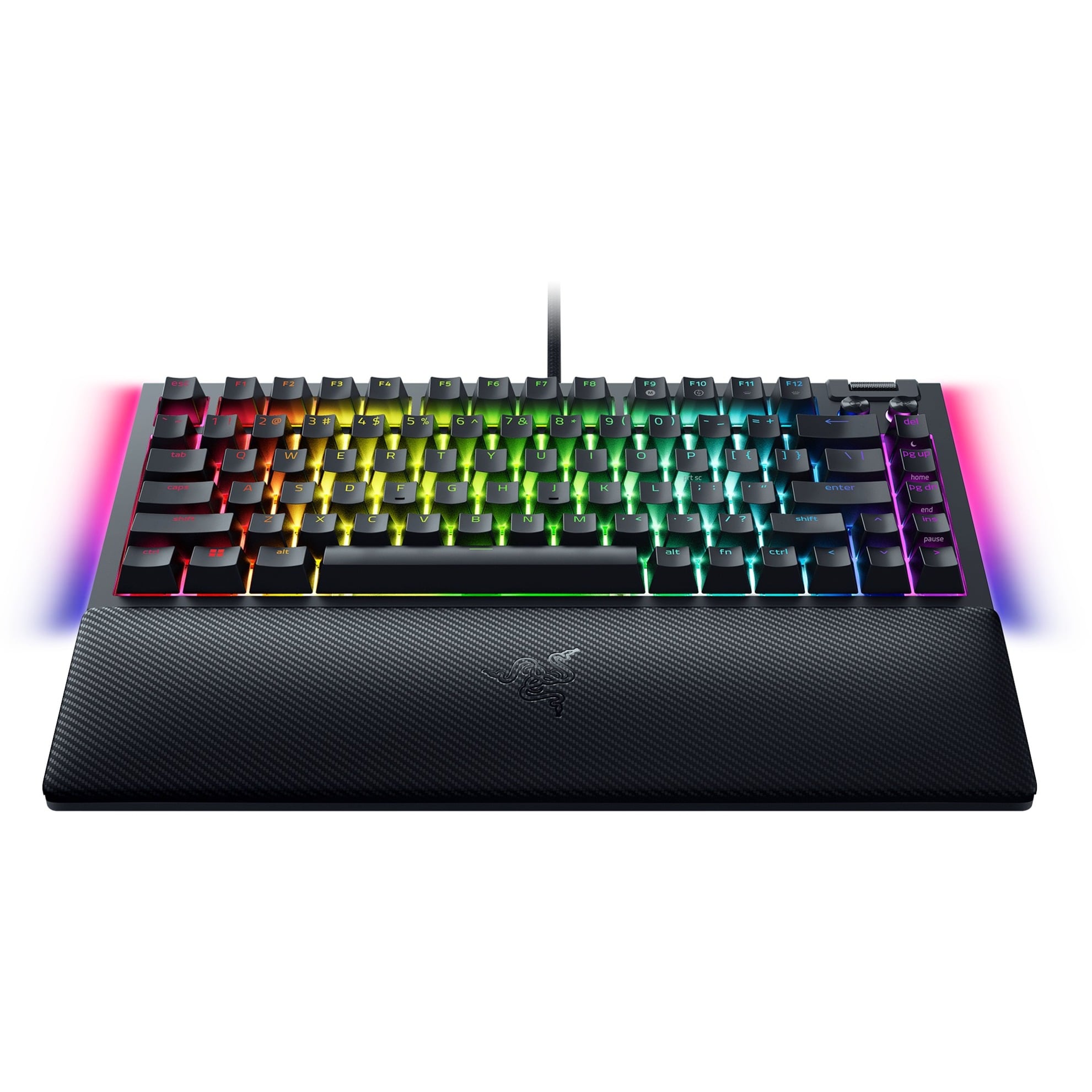 Razer BlackWidow V4 75%, Gaming-Tastatur schwarz, US-International ...