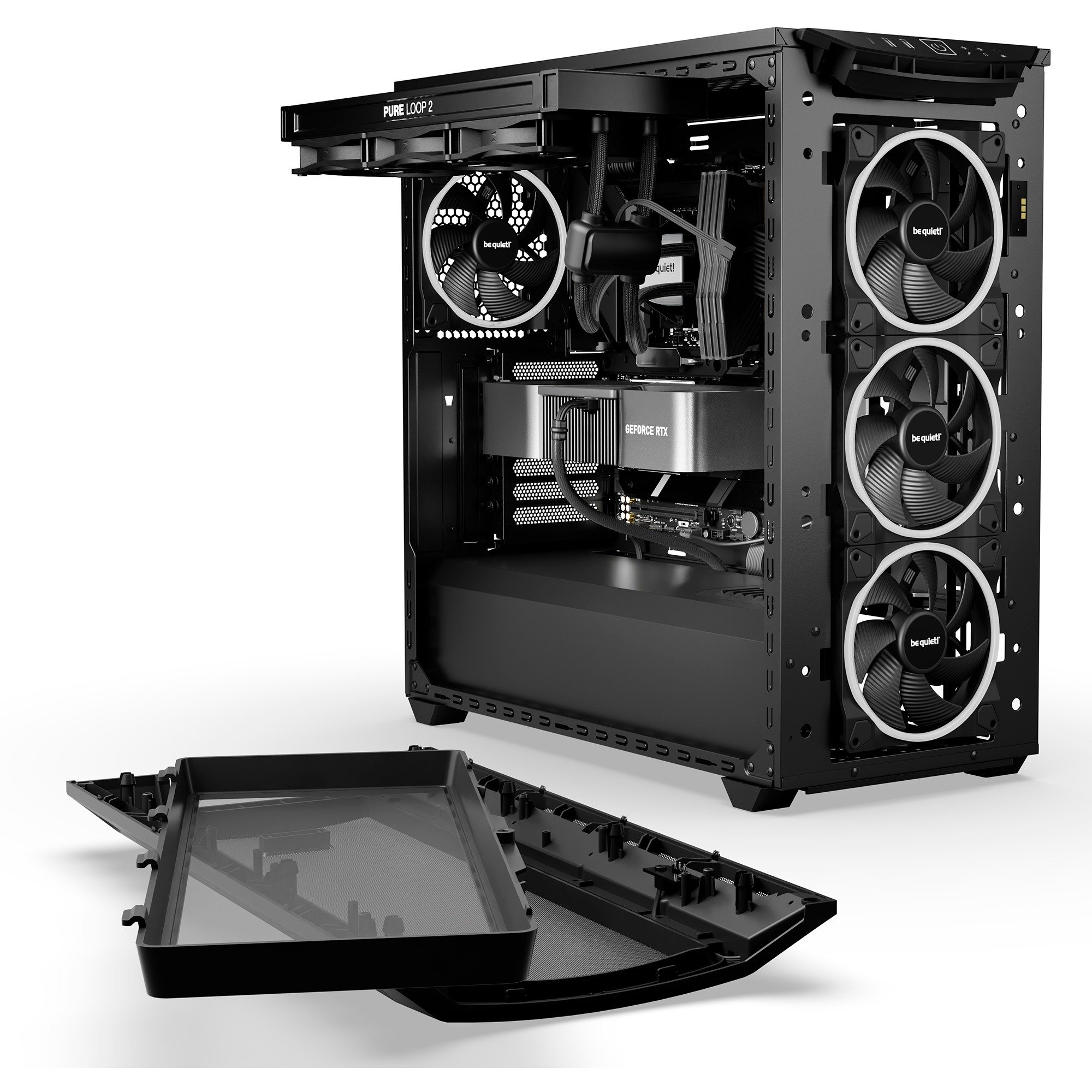 be quiet! SHADOW BASE 800 FX , Tower-Gehäuse schwarz, Tempered Glass