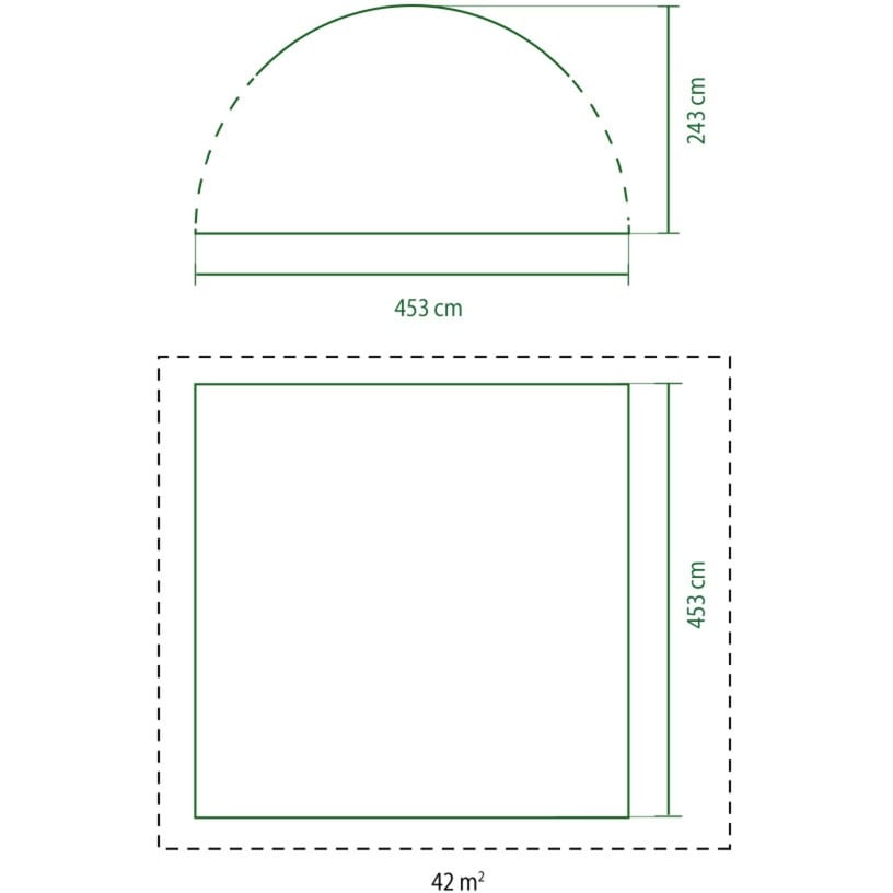 Coleman Event Dome Shelter XL, 4,5 x 4,5m, Pavillon hellblau/grau