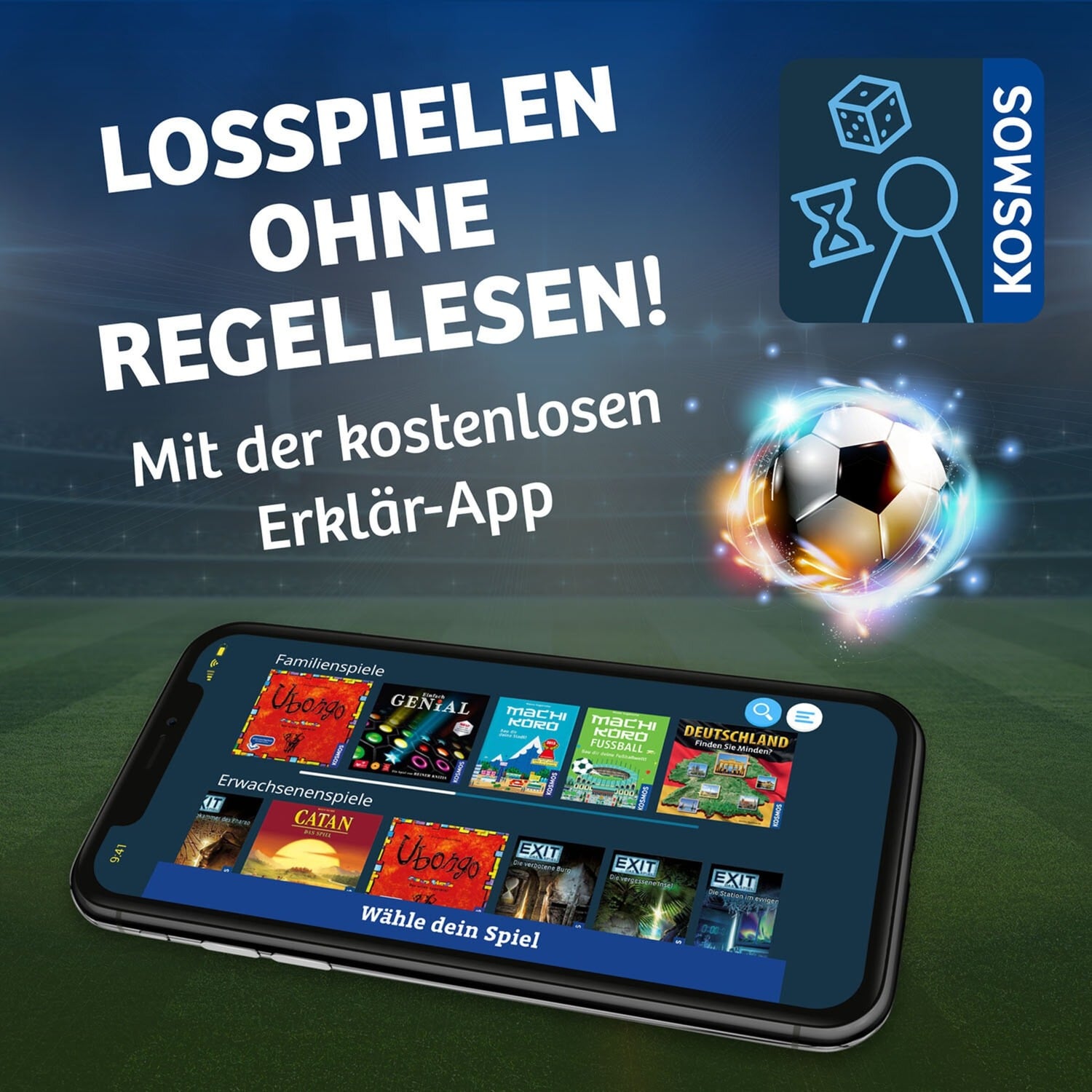 Kosmos Kicker Fußball-Duell, Brettspiel