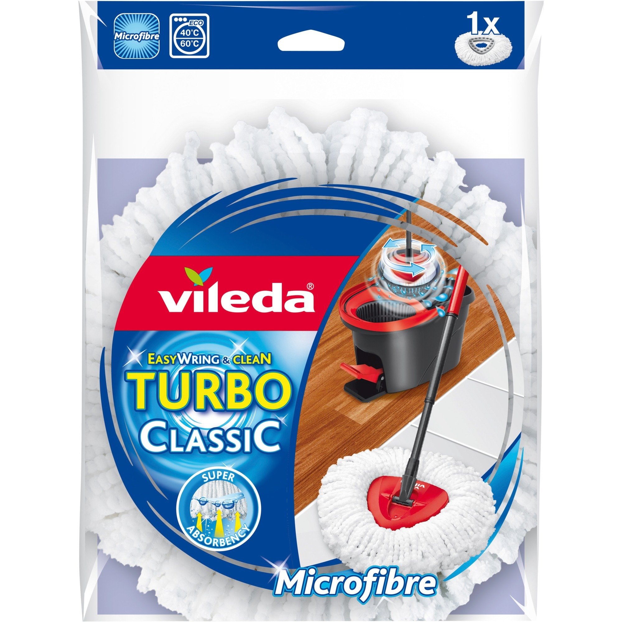 Vileda Turbo EasyWring & Clean Wischmop Komplettset, Bodenwischer ...