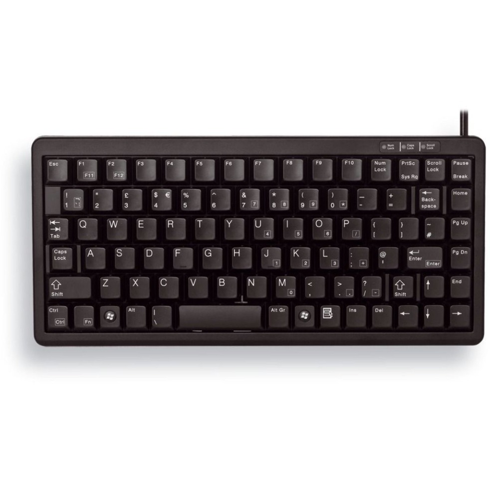 CHERRY Compact-Keyboard G84-4100, Tastatur schwarz, US-Layout, Cherry ...