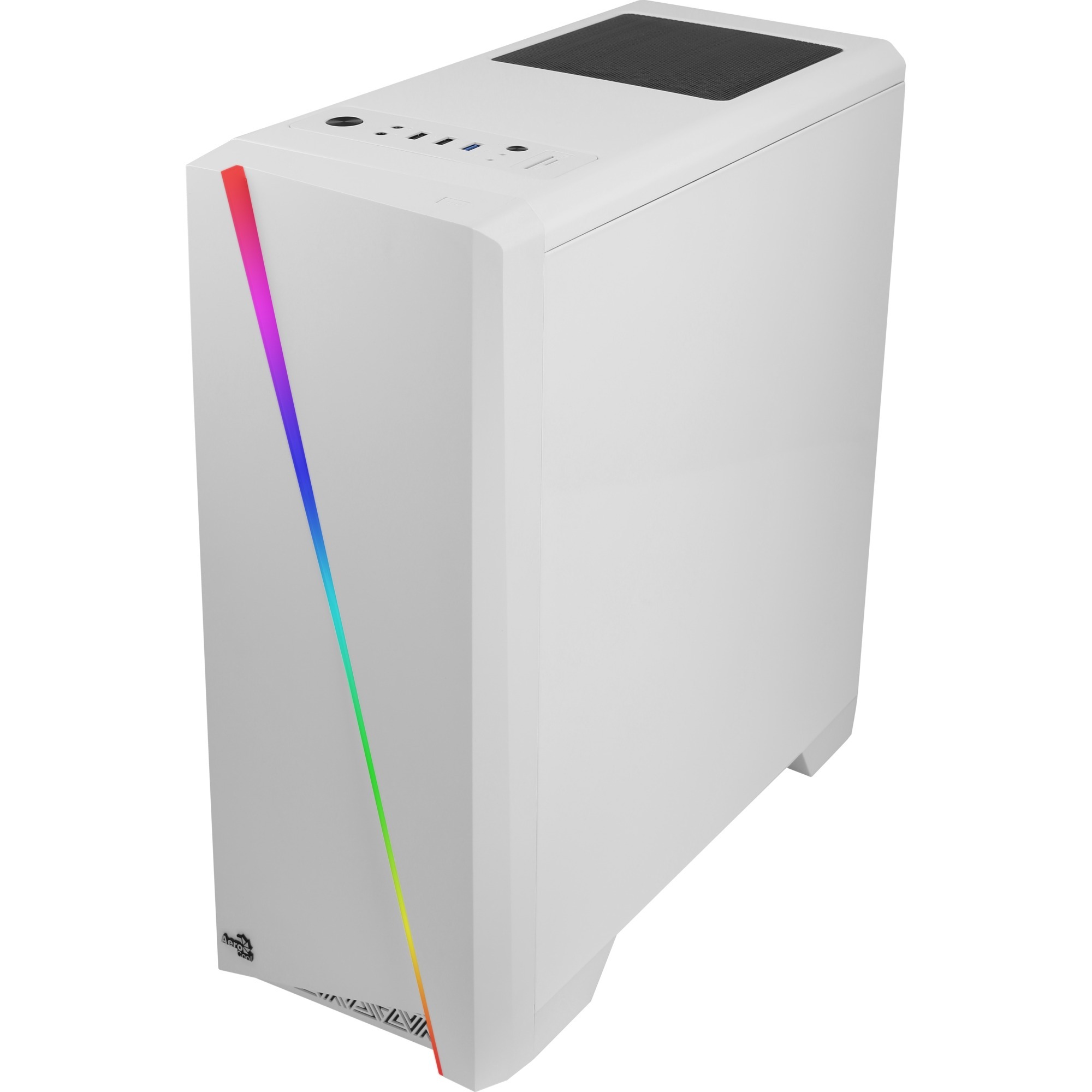 Aerocool Cylon White, Tower-Gehäuse weiß, Window-Kit